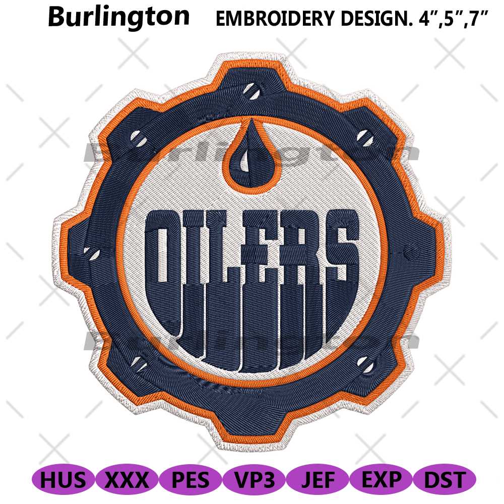 Edmonton Oilers Logo Hockey Embroidery Design, NHL Team Embr | Inspire ...