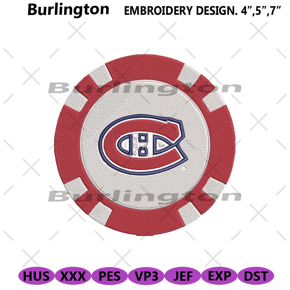 Montreal Canadiens Machine Embroidery, Montreal Canadiens Ho | Inspire ...