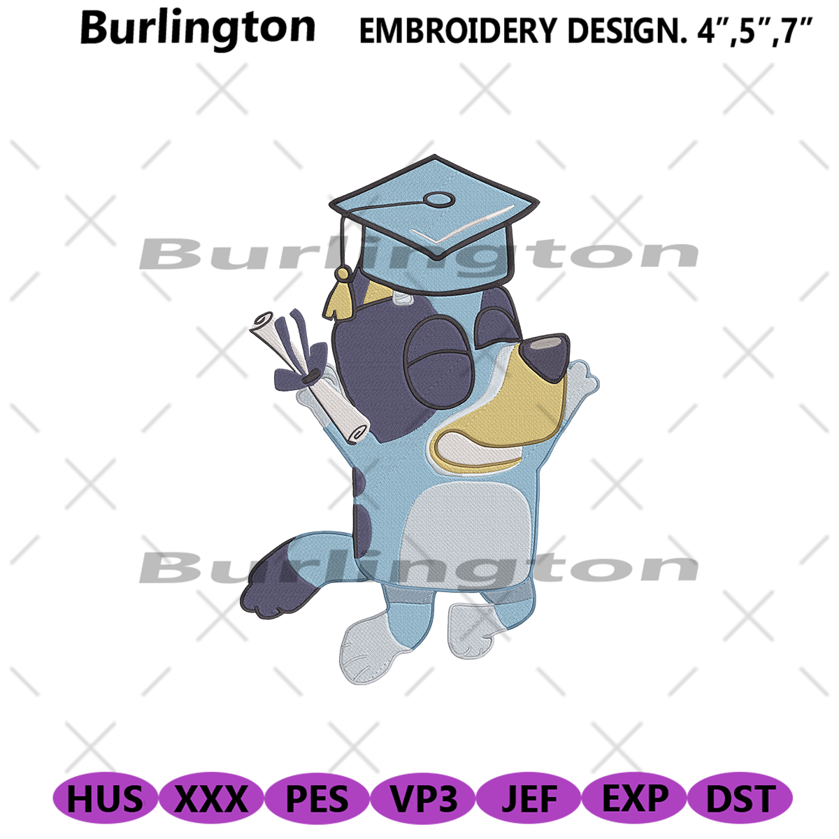 Graduation Embroidery Design | Inspire Uplift