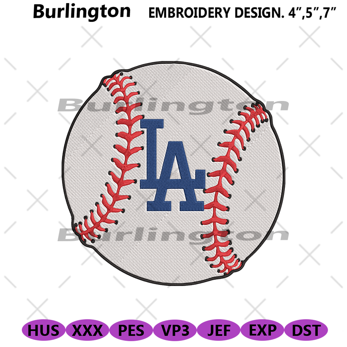 LA Symbol Machine Embroidery, LA Embroidery Design | Inspire Uplift