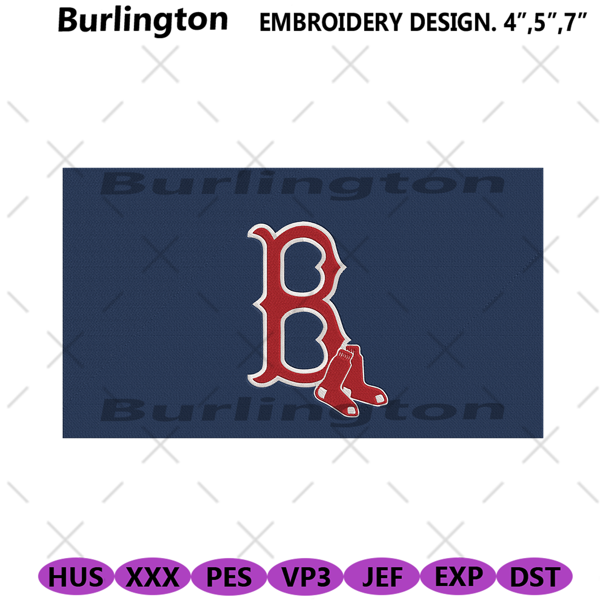 Boston Red Sox Letter B With Socks Rectangle Background Mach | Inspire ...