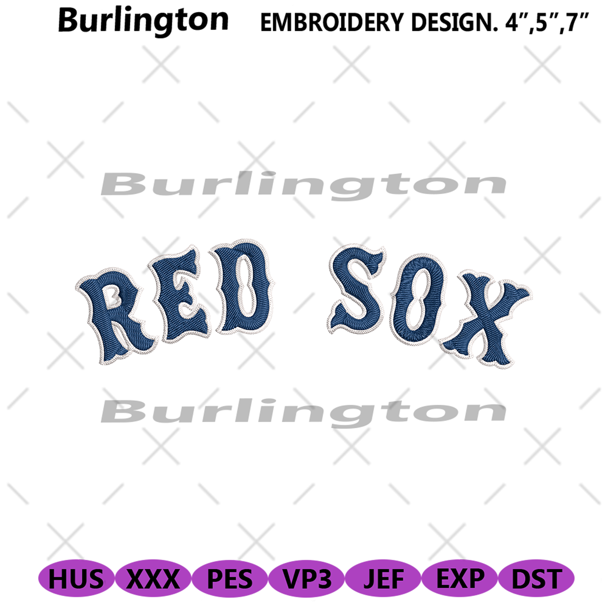 Boston Red Sox Font Embroidery Design Download File | Inspire Uplift