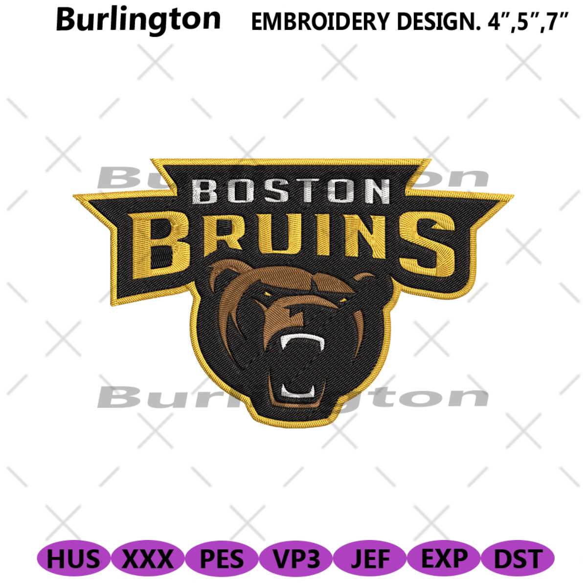 Boston Bruins Embroidery Design, NHL Embroidery Designs, Bos | Inspire ...