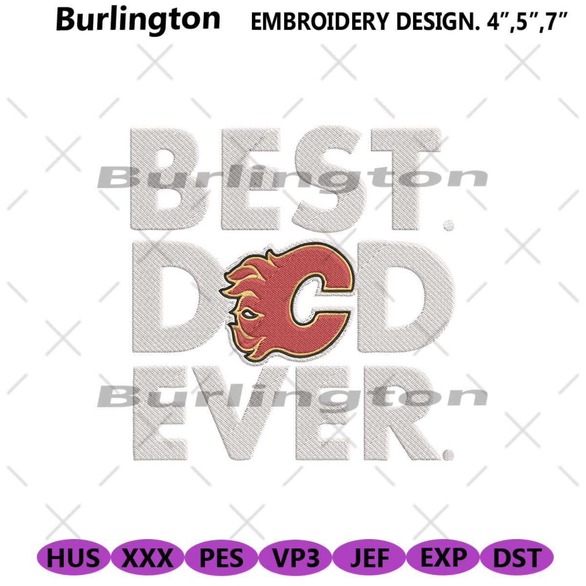 Calgary Flames Hockey Logo Embroidery Design, NHL Team Logo | Inspire ...
