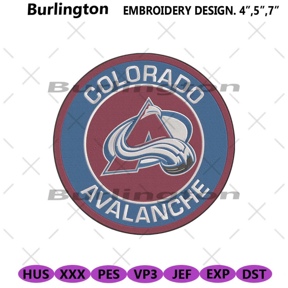 Colorado Avalanche Hockey Logo Embroidery Design, NHL Team L | Inspire ...