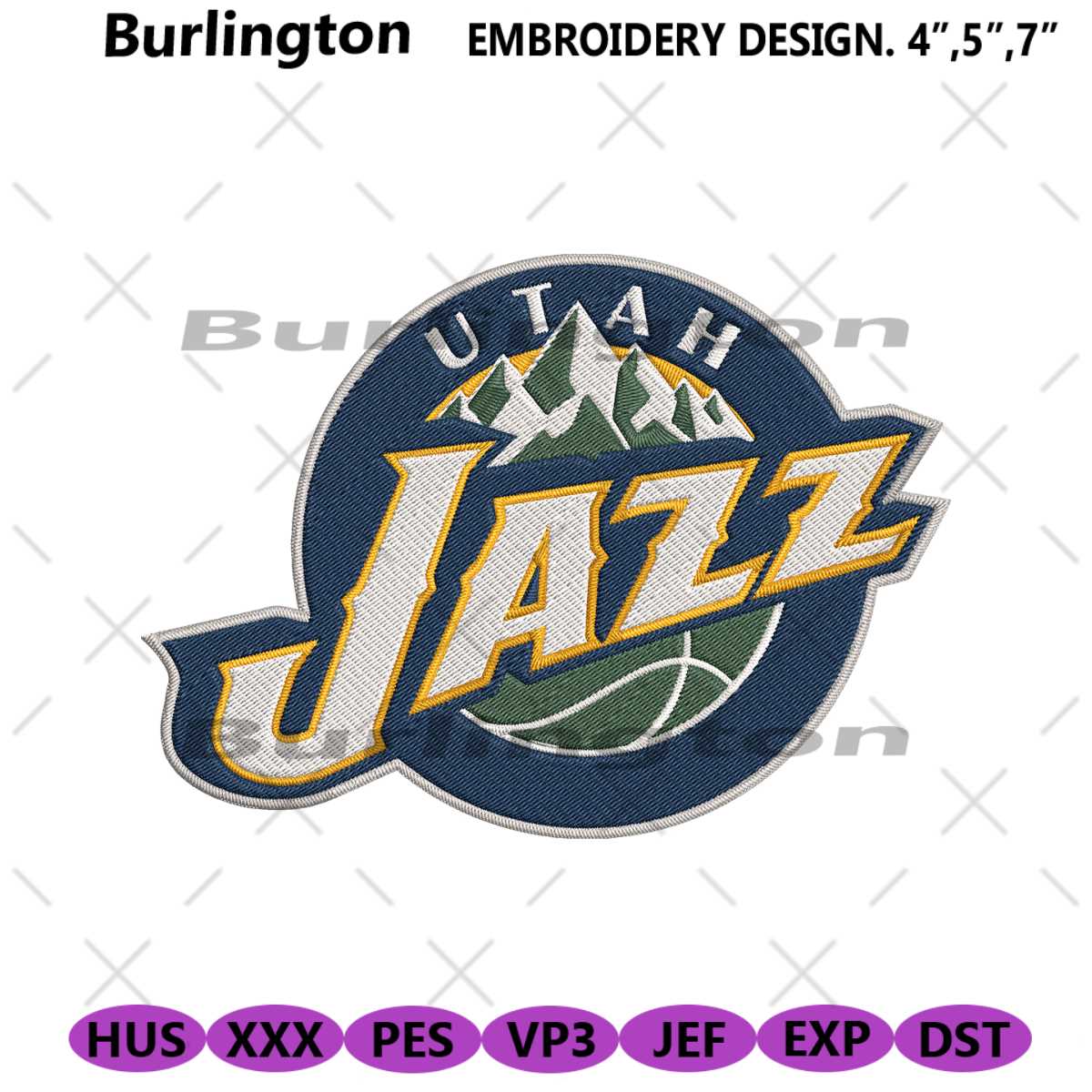 NBA Utah Jazz Logo Machine Embroidery Download, Utah Jazz Lo | Inspire ...