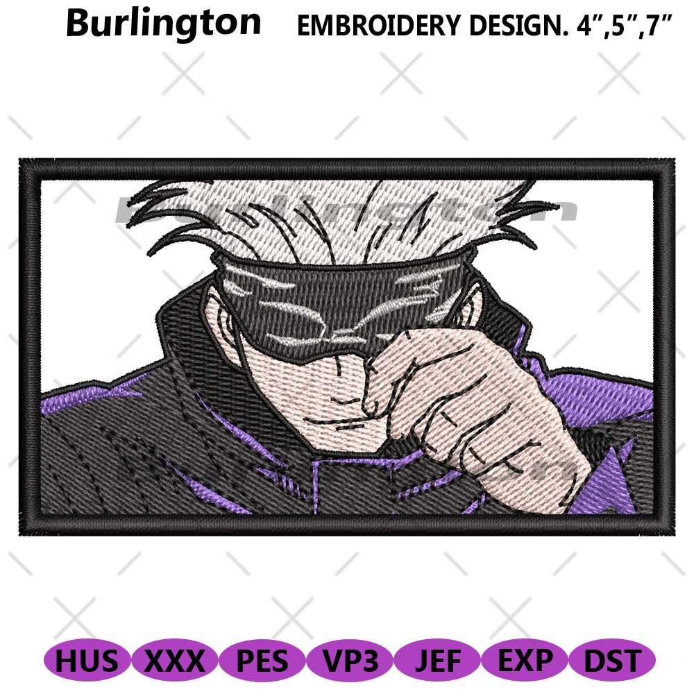 Gojo Satoru Master Embroidery Design Jujutsu Kaisen Anime - Inspire Uplift