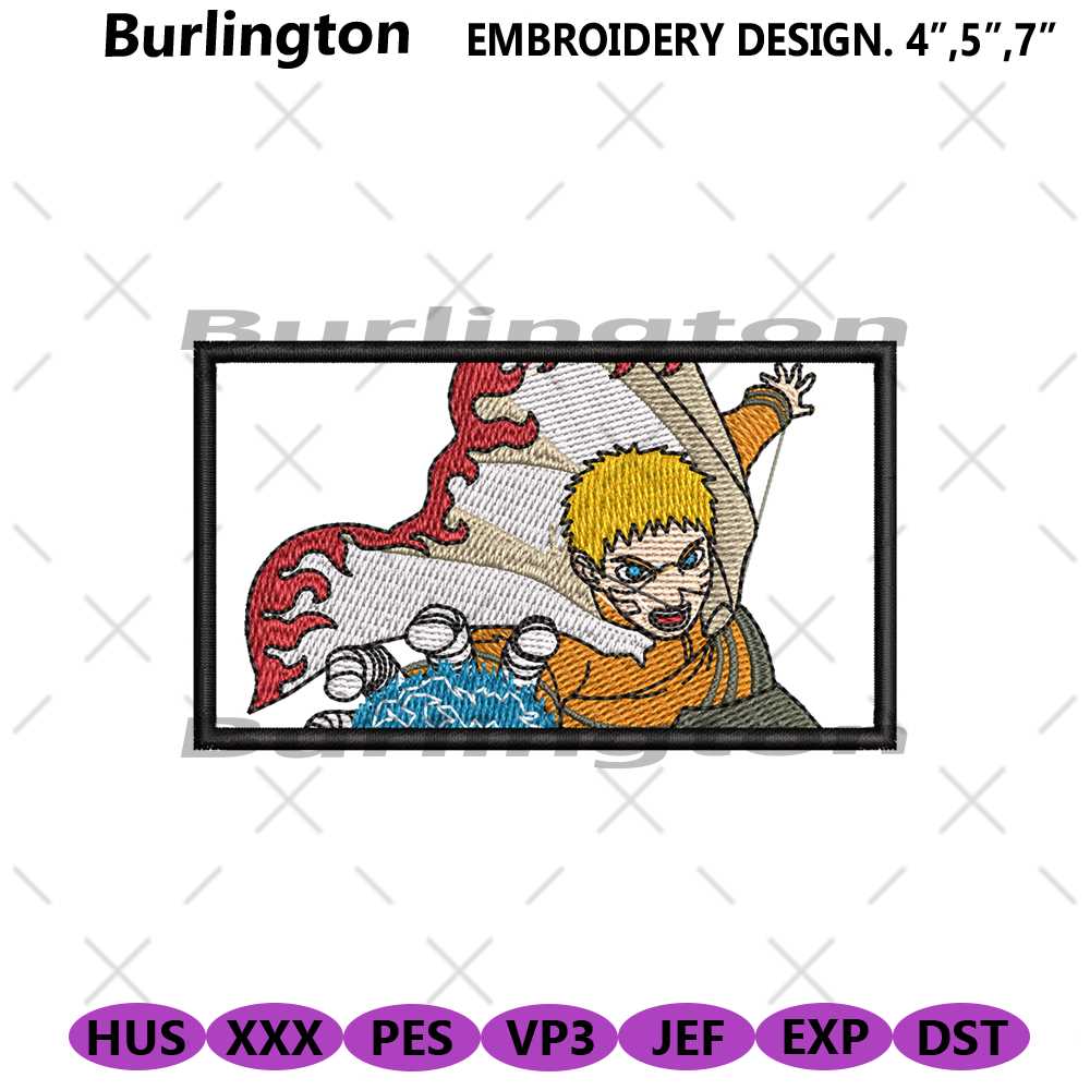 Naruto Hokage Embroidery Design Anime Naruto Embroidery File | Inspire ...