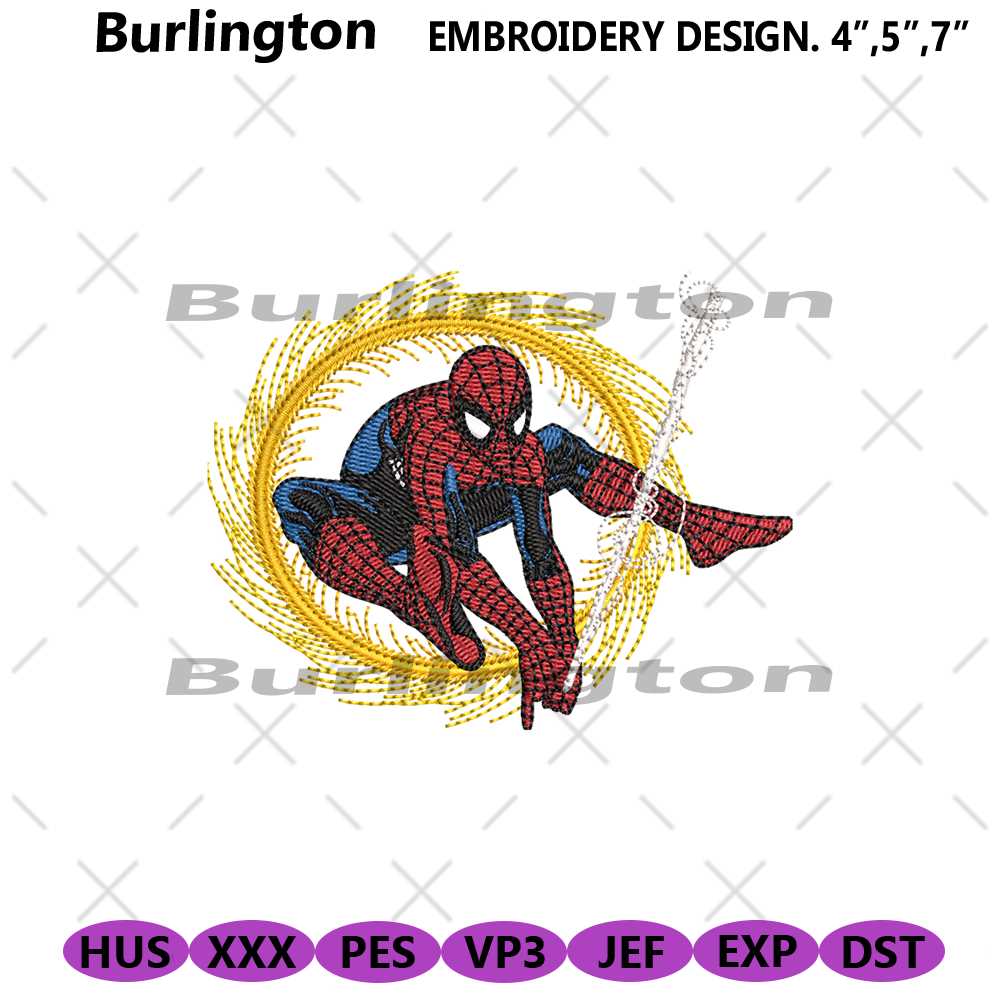 Spider Man Marvel Comics Embroidery Design Download | Inspire Uplift