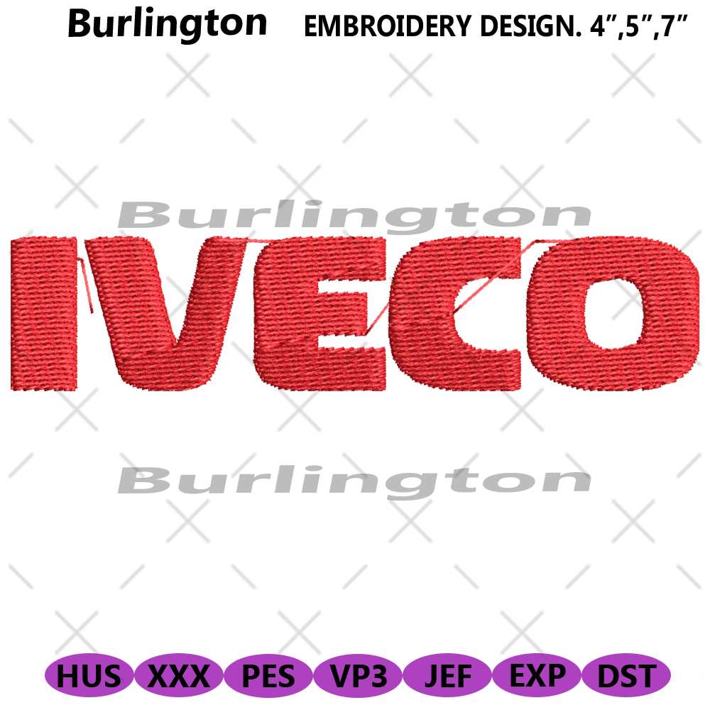 Iveco Embroidery Design Logo Embroidery Logo Car Instant Dow | Inspire ...