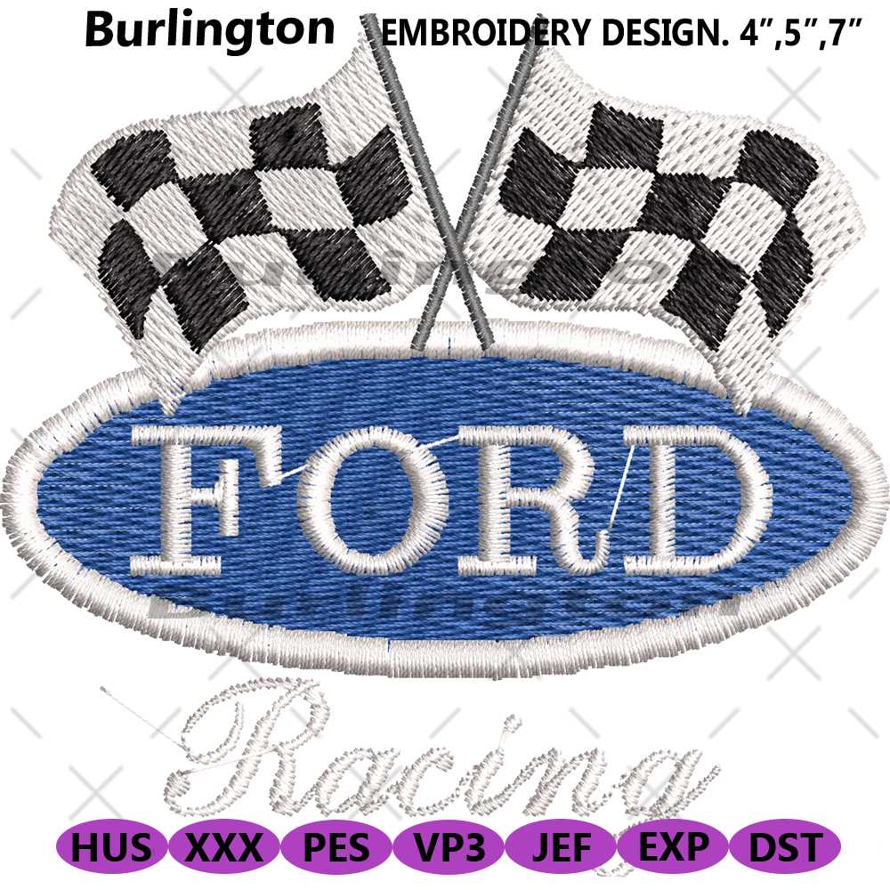 Ford Racing Logo Car Embroidery Download File Logo Car Desig | Inspire ...