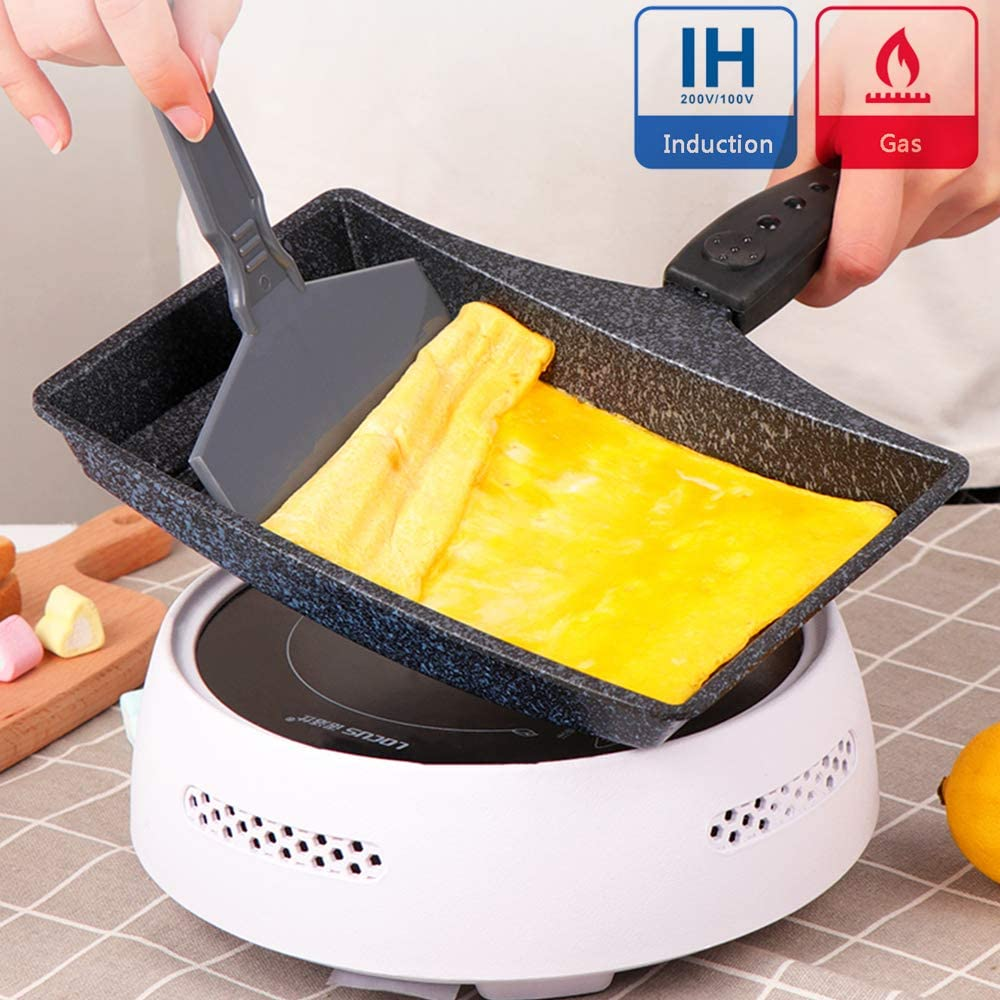 Non-Stick Curved Base Egg Rolling Pan - Inspire Uplift