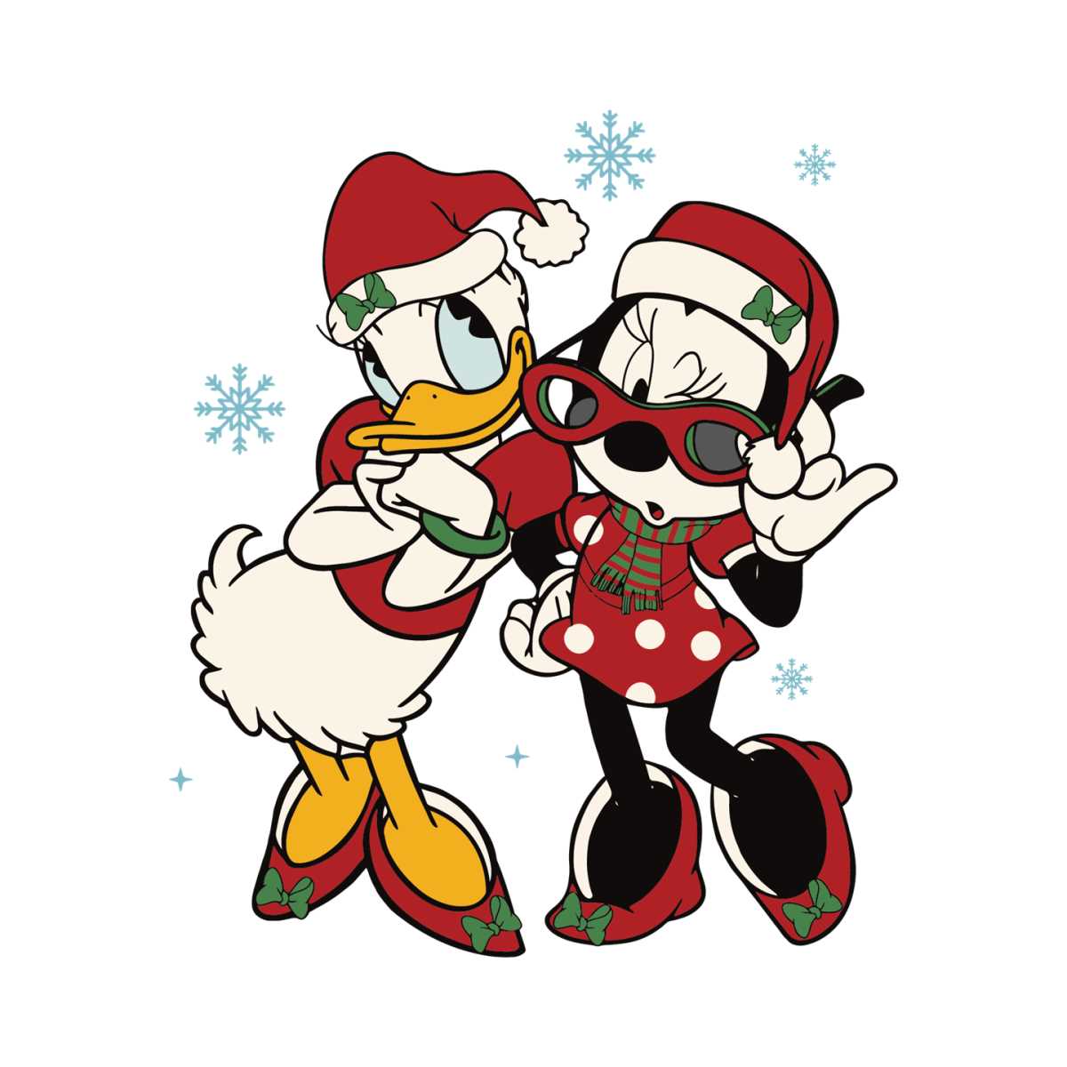 Minnie And Daisy Christmas SVG | Inspire Uplift