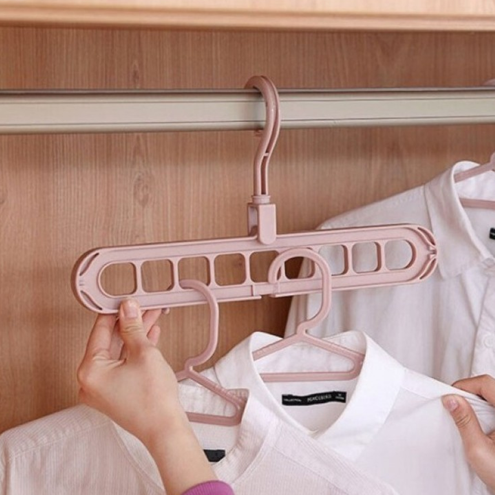 9 Ports Clothes Hanger For Increased Storage - Inspire Uplift