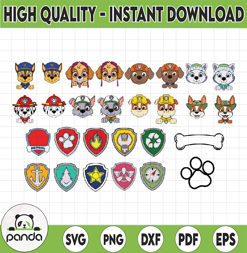 Cartoon Paw Bundle Svg, Paw Clipart, Cartoon Paw Svg, Png, A - Inspire ...