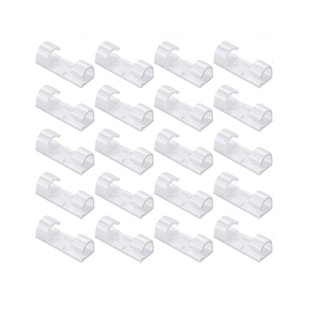 20 Pcs Adhesive Mini Cords Organiser Clips - Inspire Uplift