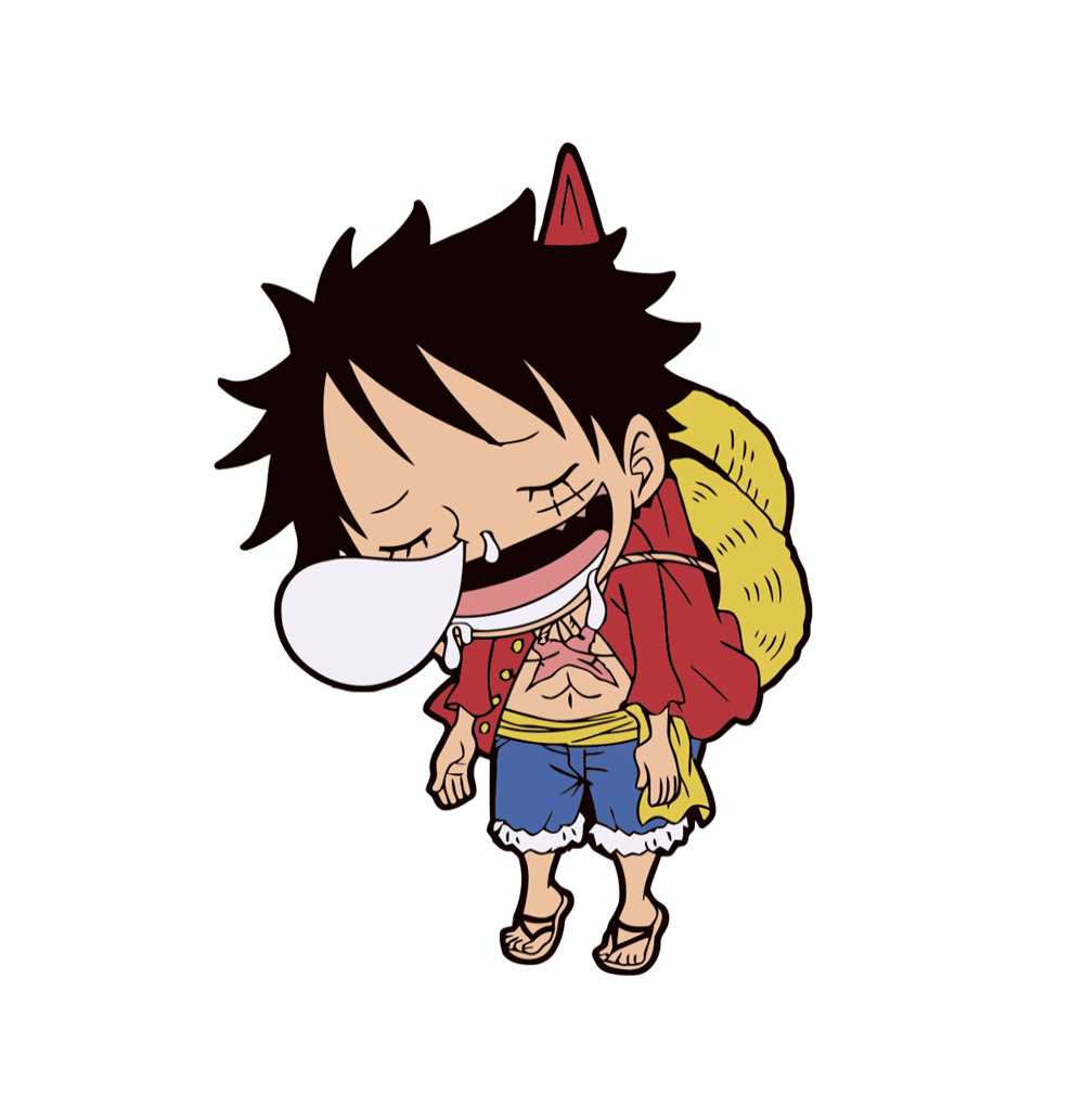 Chibi Luffy Sleeping Svg Anime One Piece Instant Download Fi | Inspire ...