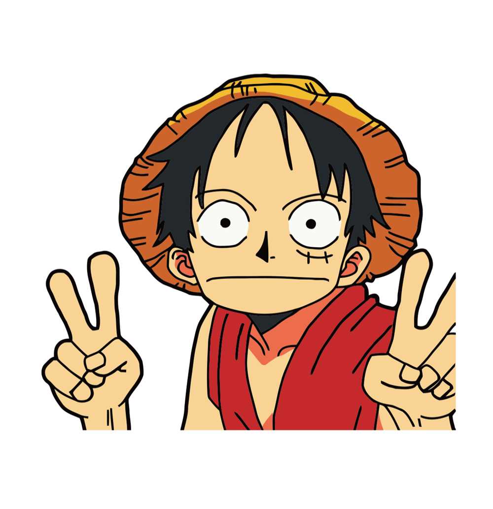 Funny Luffy Say Hi Anime One Piece Svg Download File | Inspire Uplift