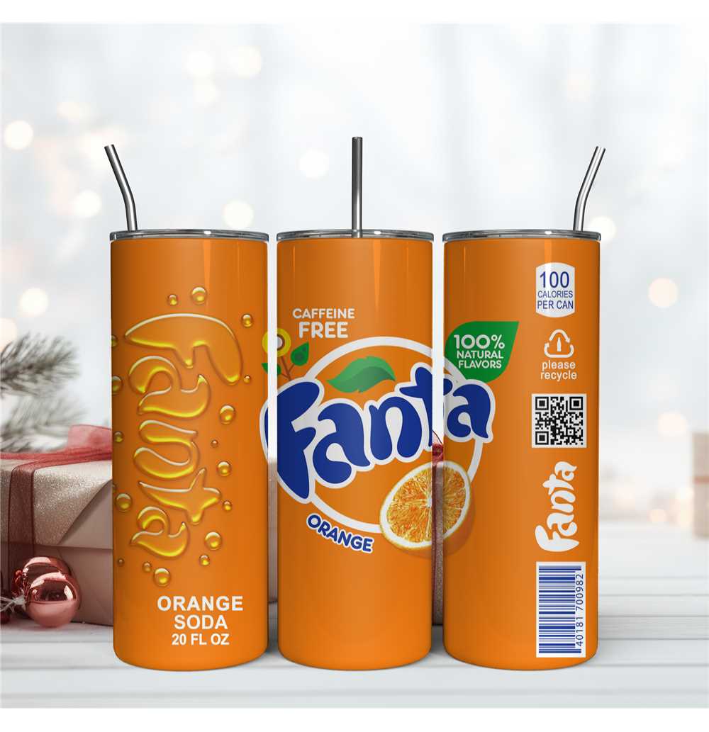 Fanta Orange 20Oz Tumbler Wrap, Digital Download PNG, Sublim - Inspire ...