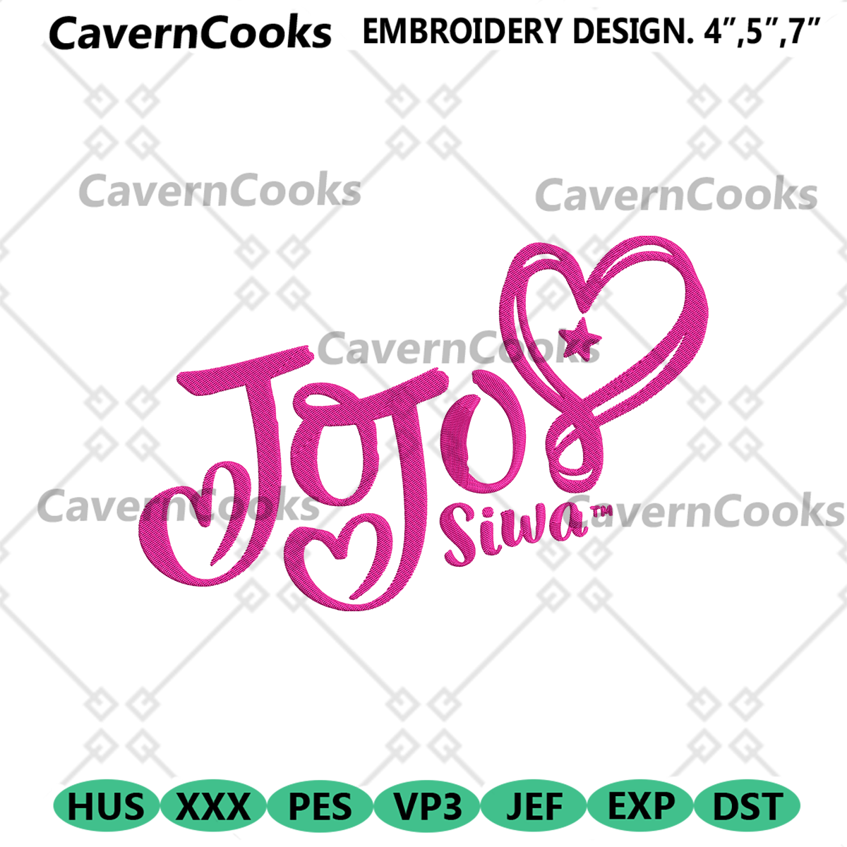 JoJo Siwa Logo Embroidery Instant Design Download, JoJo Siwa | Inspire ...