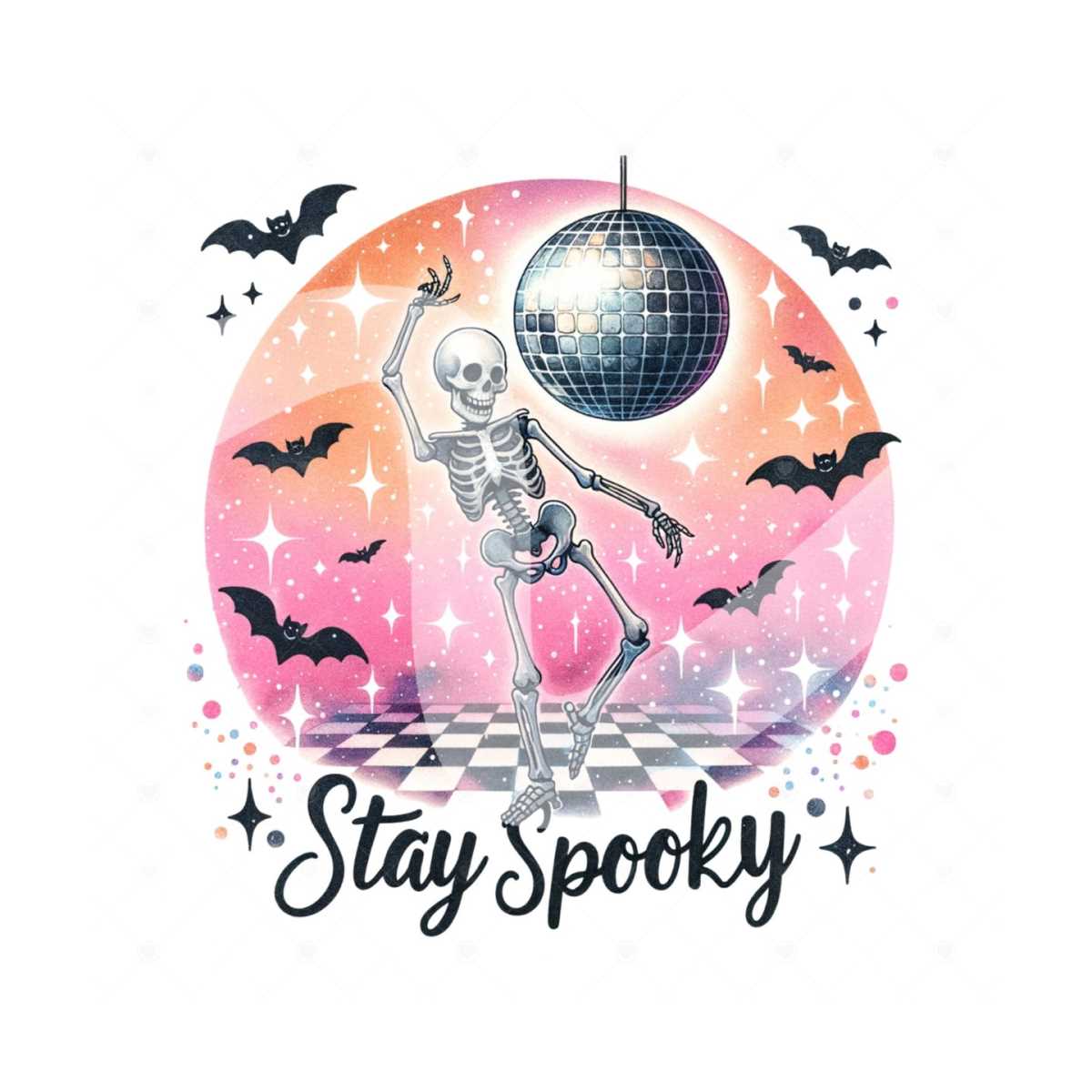 Stay Spooky Svg, Retro Skeleton Clipart, Groovy Halloween Su | Inspire ...