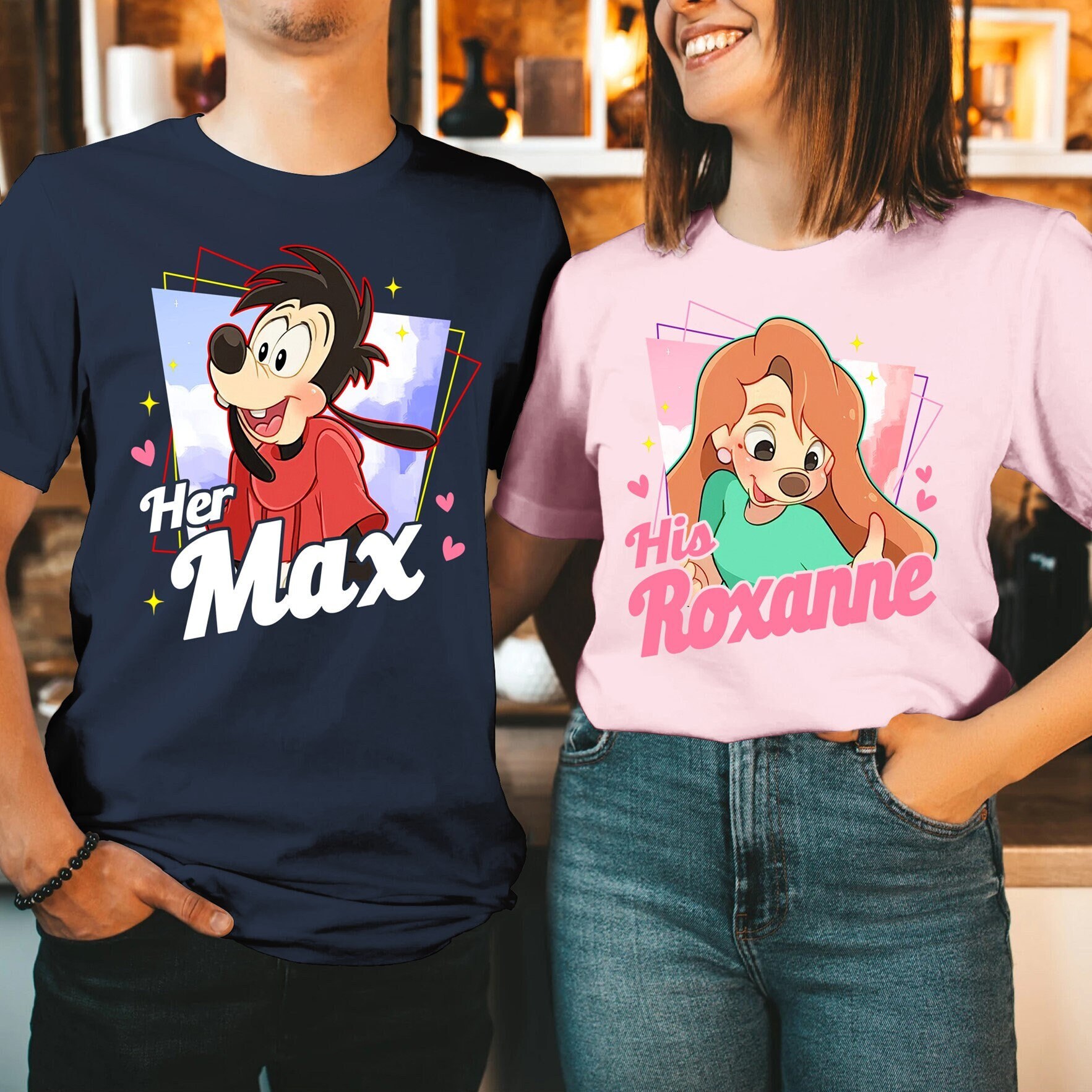 A Goofy Movie Max & Roxanne Shirt Disneyland Couple A Goofy | Inspire ...