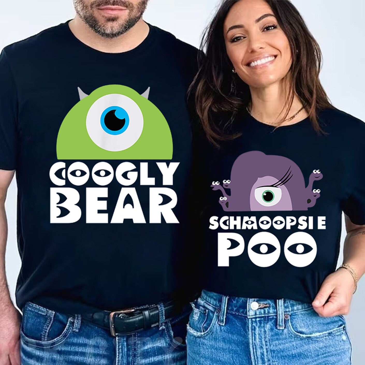 Googly Bear and Schmoopsie Poo Couple Shirts Monsters Inc I | Inspire ...