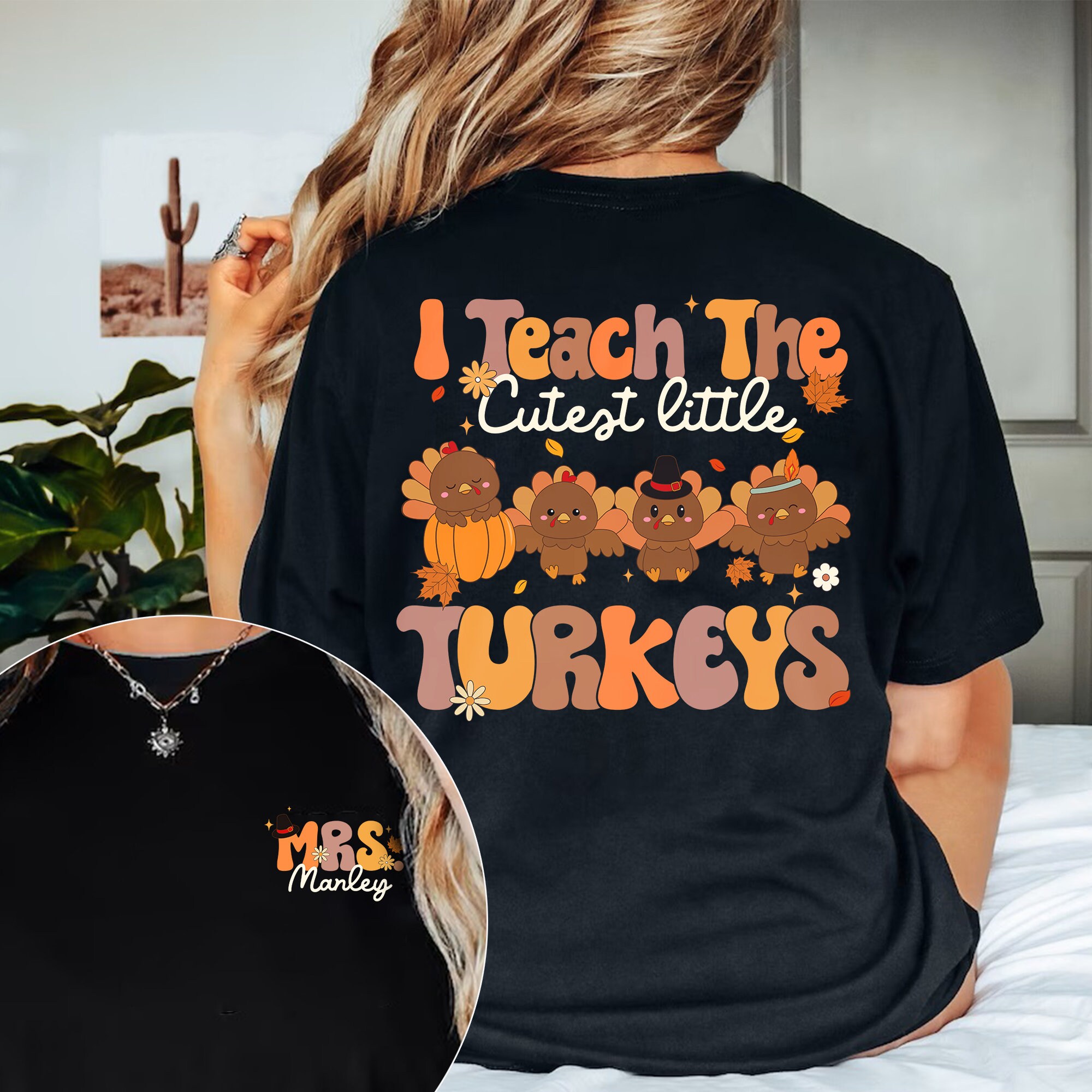 I Teach The Cutest Little Turkeys Shirt, Fall Teacher Shirt | Inspire ...