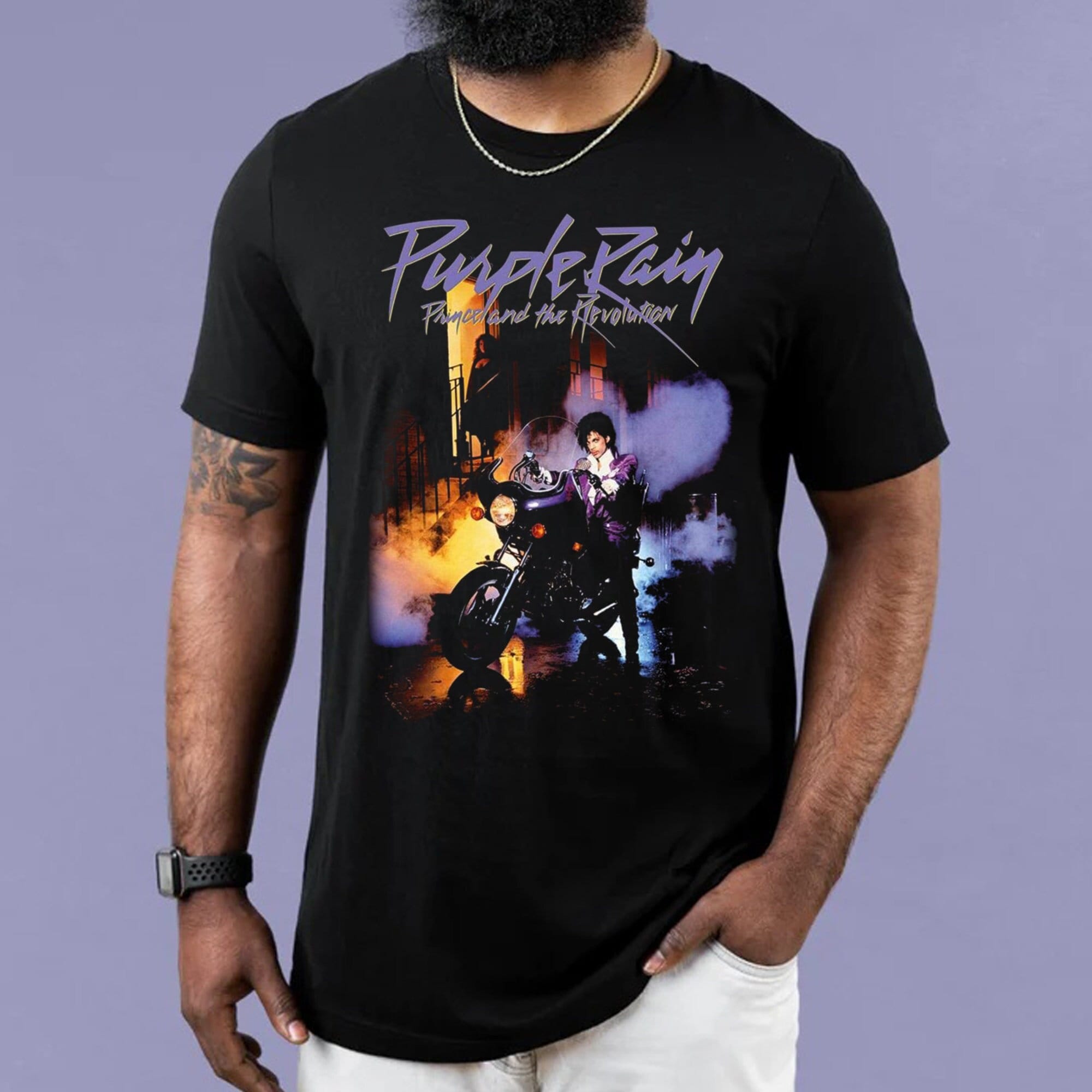 Vintage Retro Prince Purple Rain Tshirt , LOVESEXY tee - Inspire Uplift