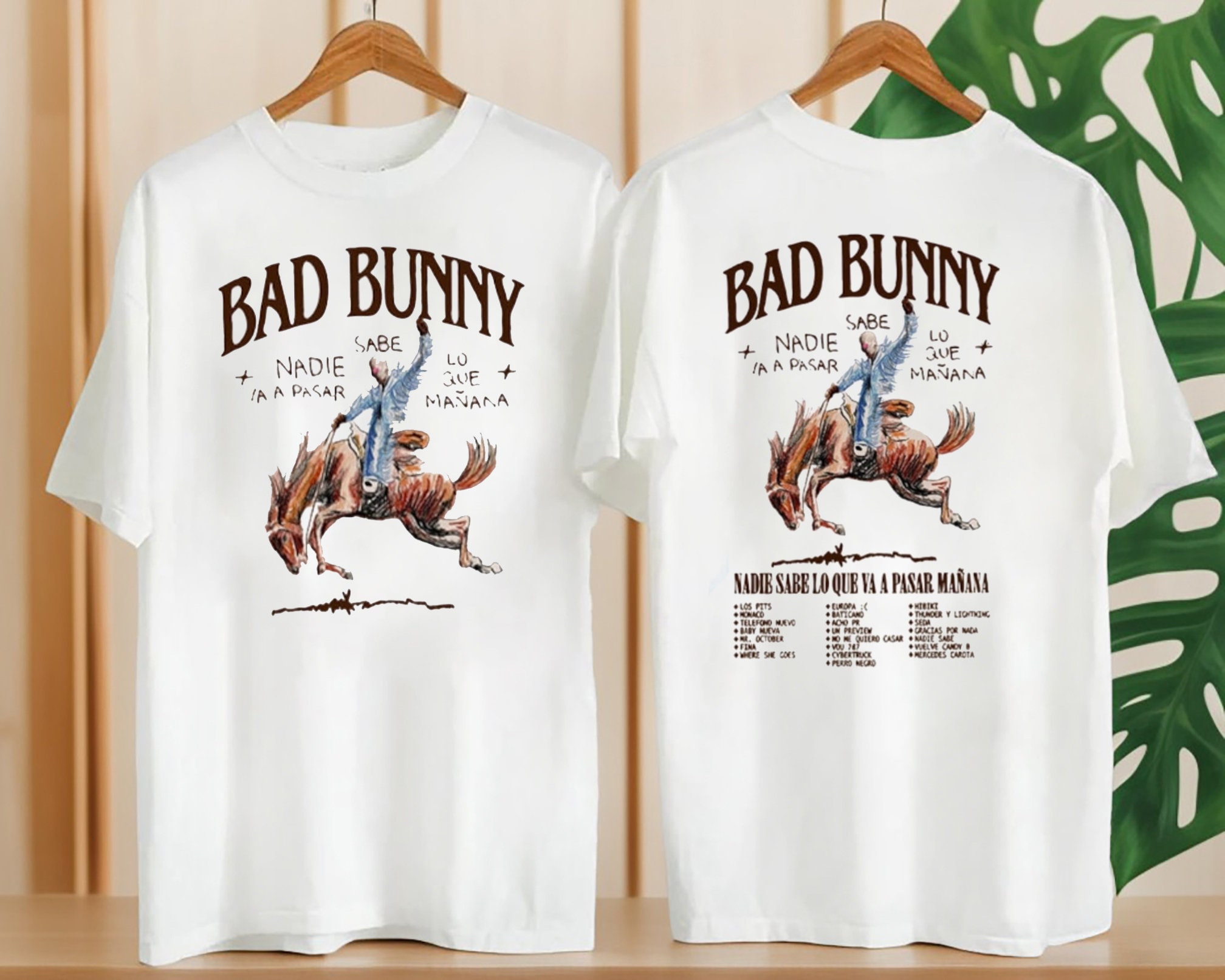 Bad Bunny 2024 Tour Shirt Nadie Sabe Lo Que Va A Pasar Manan | Inspire ...