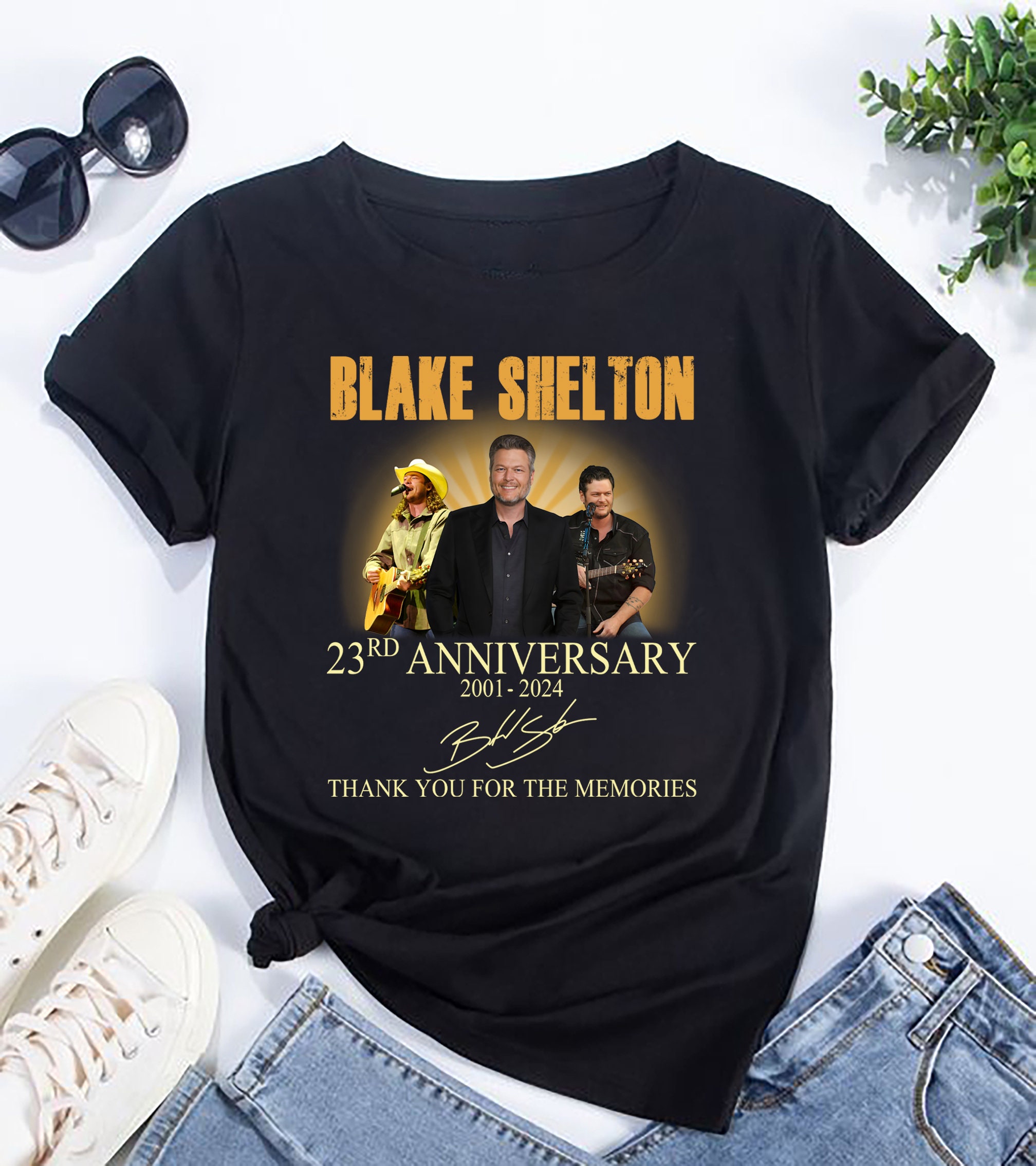 Blake Shelton 33rd Anniversary Shirt Signature Blake Shelton | Inspire ...