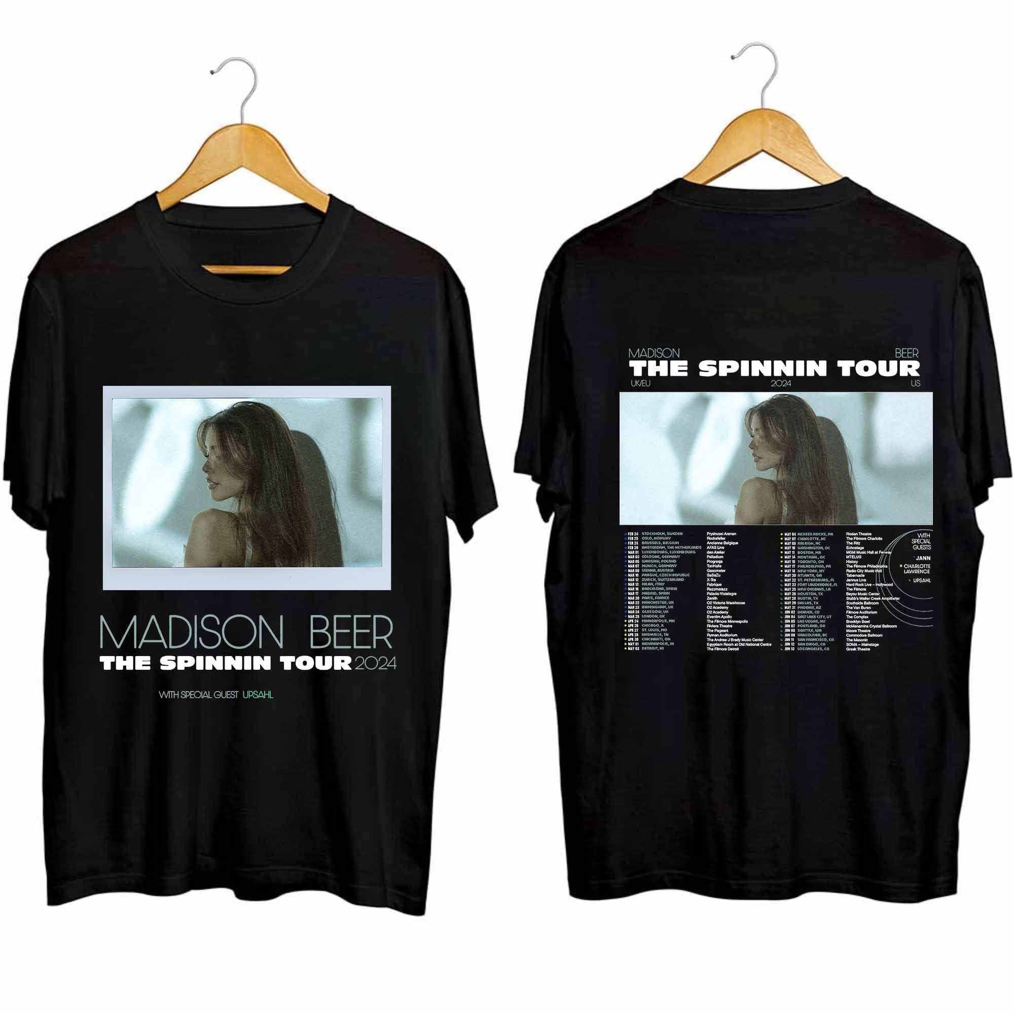 Madison Beer The Spinning Tour 2024 Shirt, Madison Beer Fan - Inspire ...