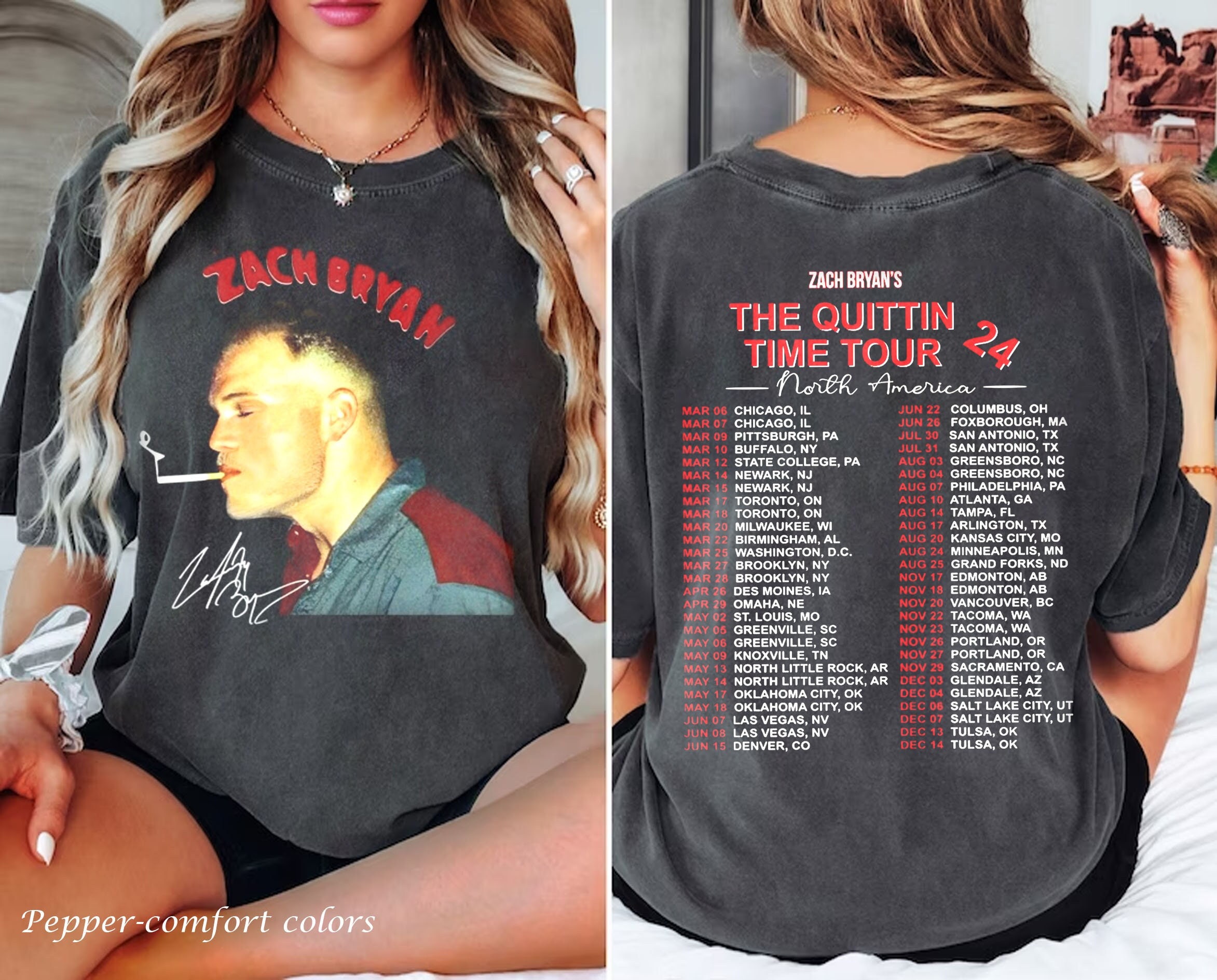 Vintage Zach Bryan Tour 2024 Shirt,Retro Zach Bryan 2024 The | Inspire ...