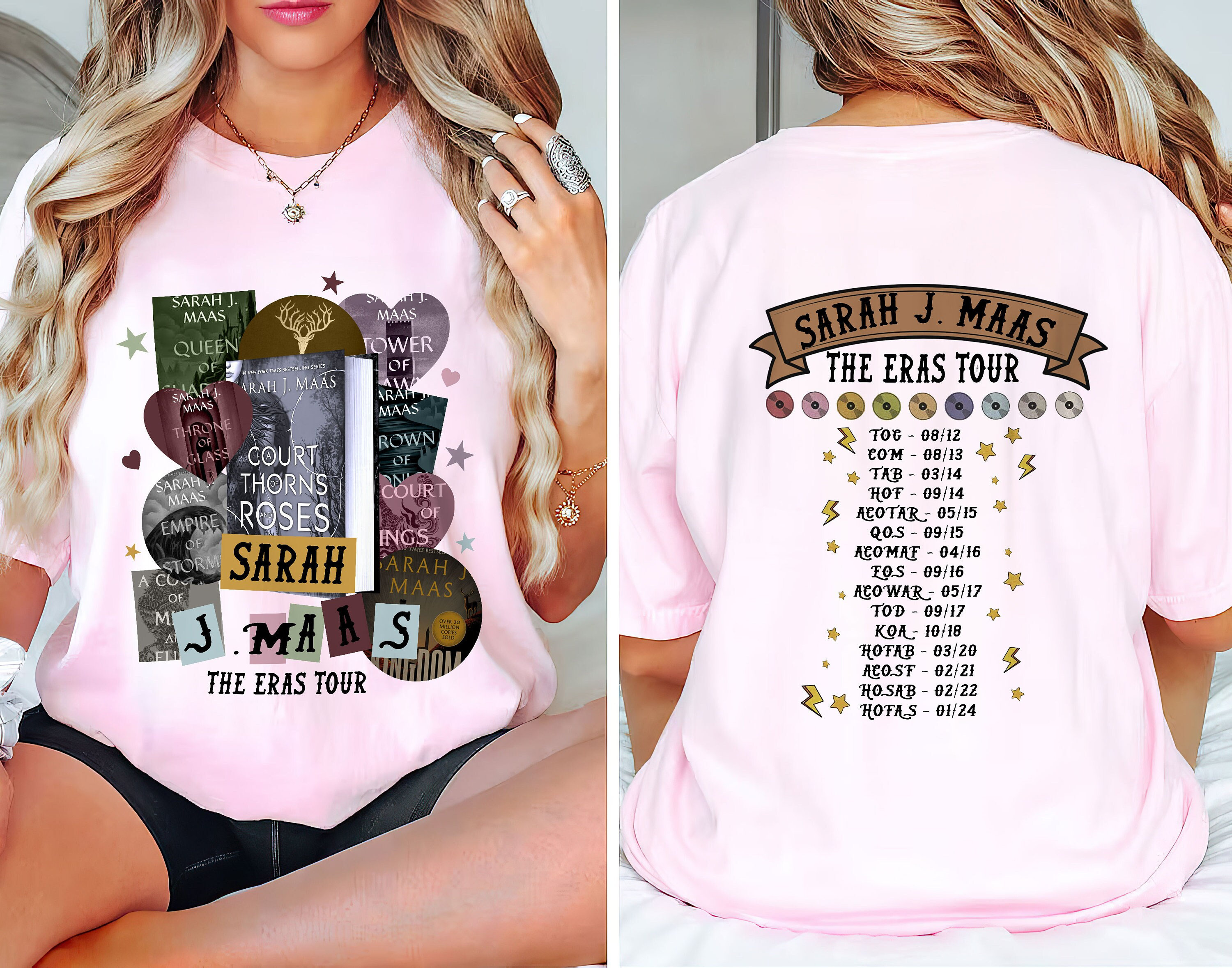 ACOTAR SJM The Eras Tour 2 Sides Shirt, House of Wind, Pryth | Inspire ...