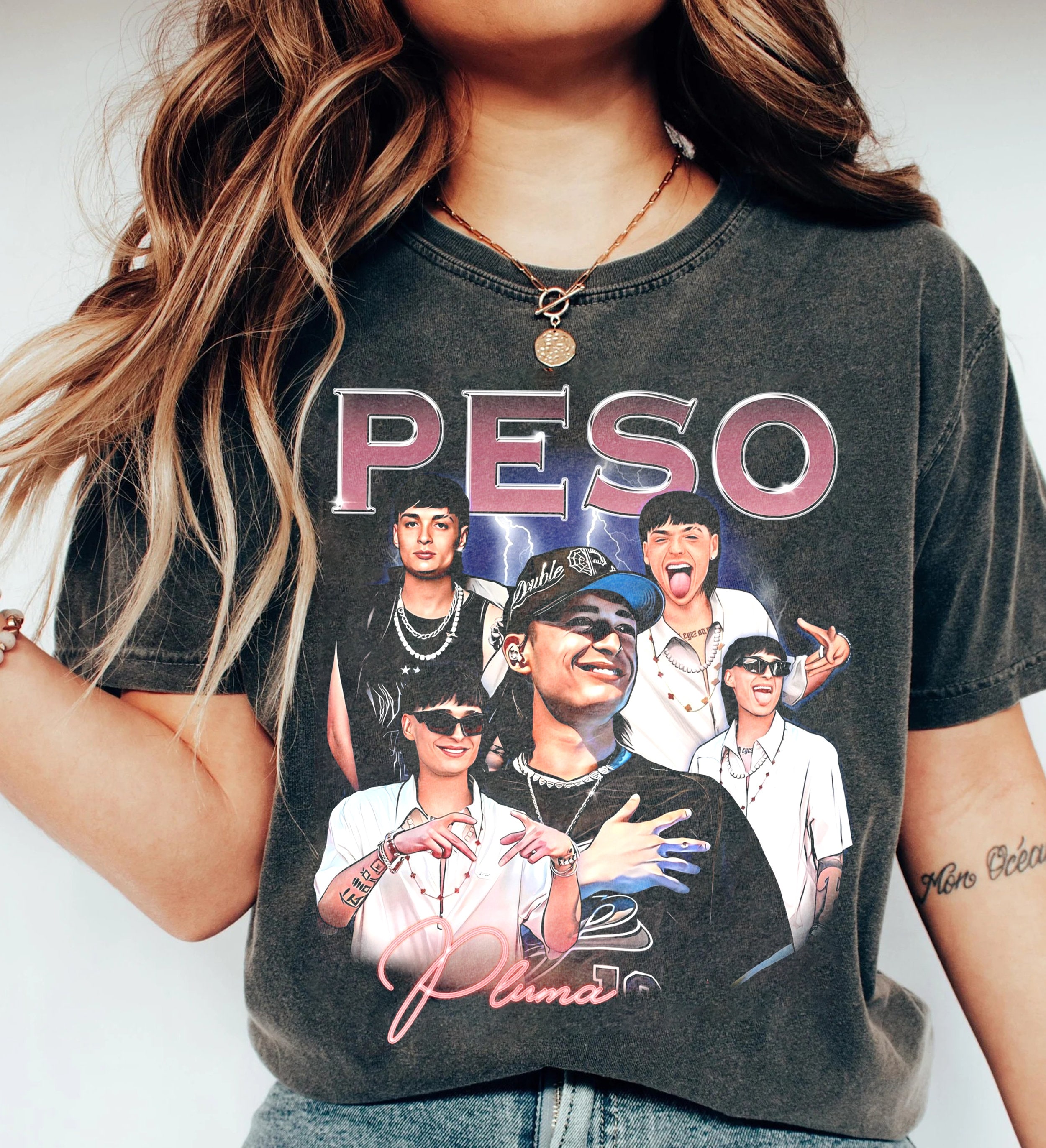 Peso Pluma T-Shirt Vintage Graphic T-Shirt, Peso Pluma Inspi | Inspire ...