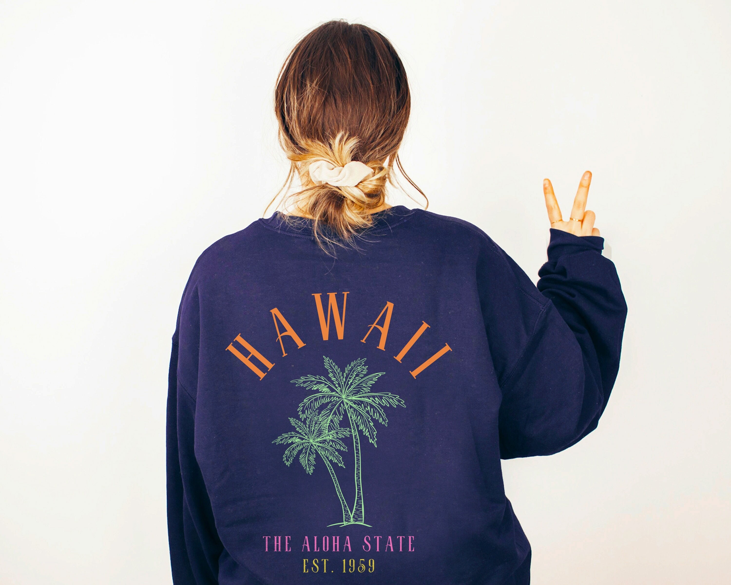 Hawaii Sweatshirt Coconut Girl Aloha Shirt Beach Sweatshirt | Inspire ...