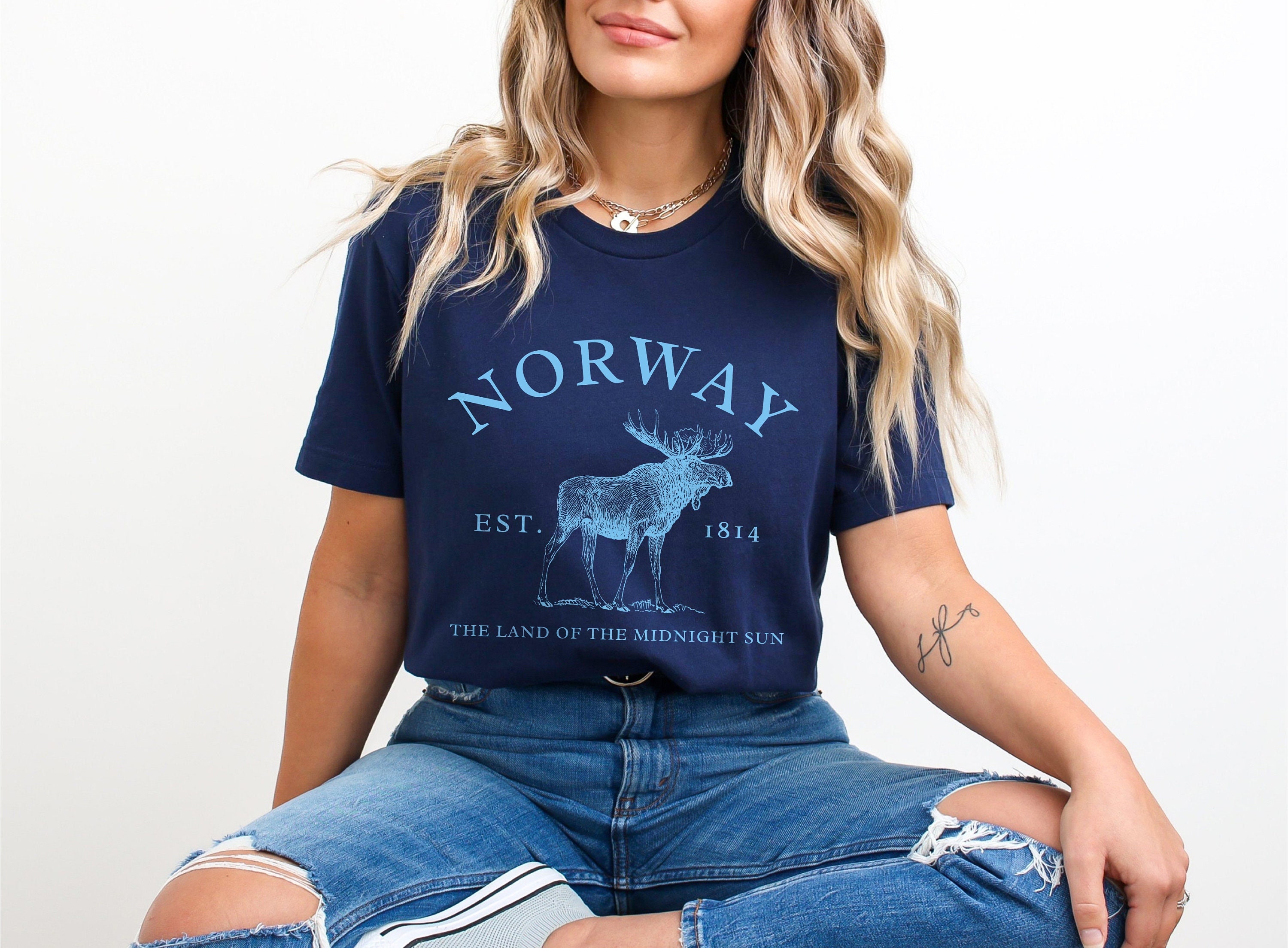 Moose Norway Shirt Comfort Colors Mens Norway Tshirt Nordic | Inspire ...