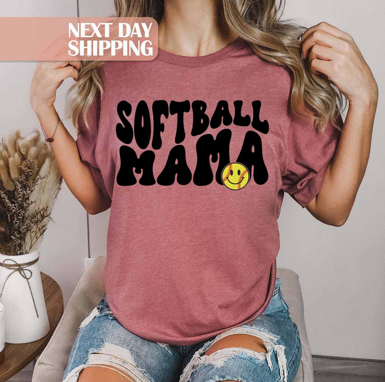 Softball Day Shirt, Softball Fan Shirt, Softball Happy Face, | Inspire ...