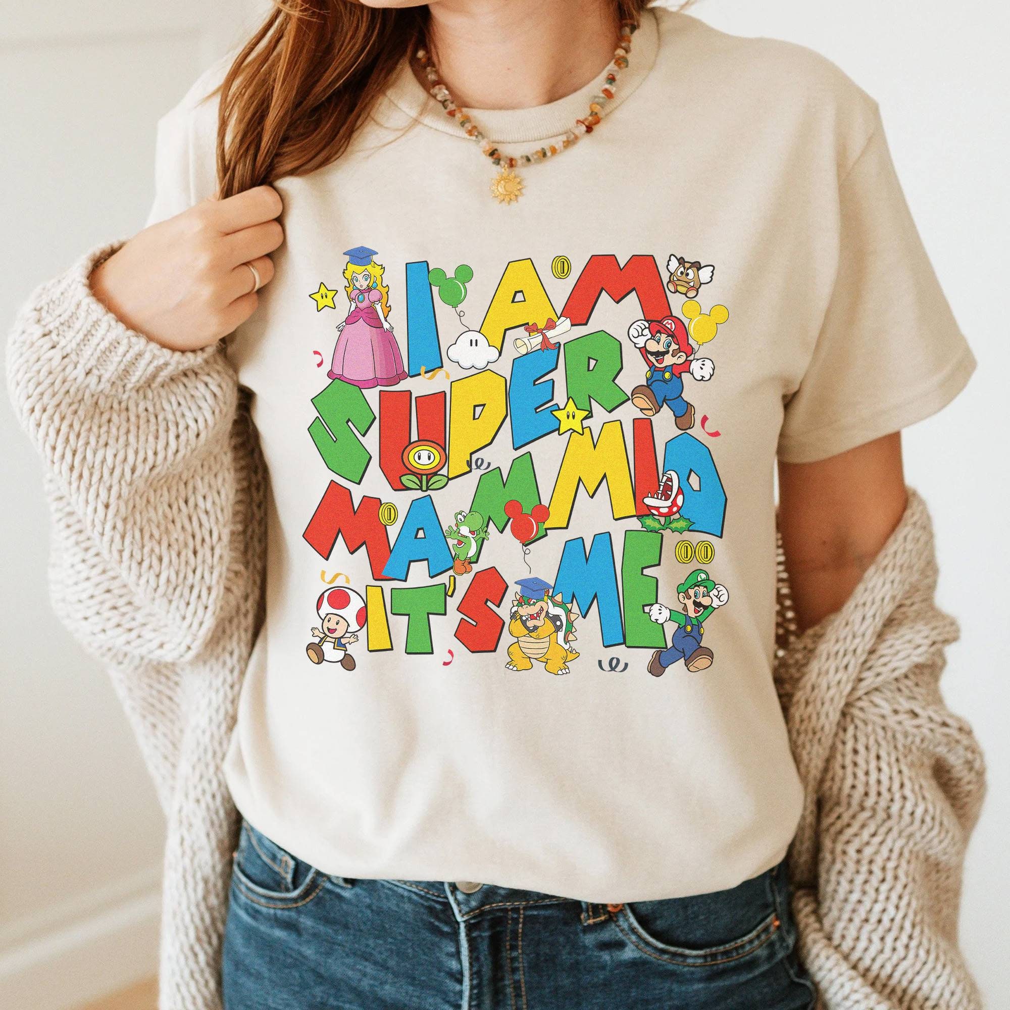 I Am Super Mammio It's Me Shirt, Super Mario Mom Shirt, Supe | Inspire ...