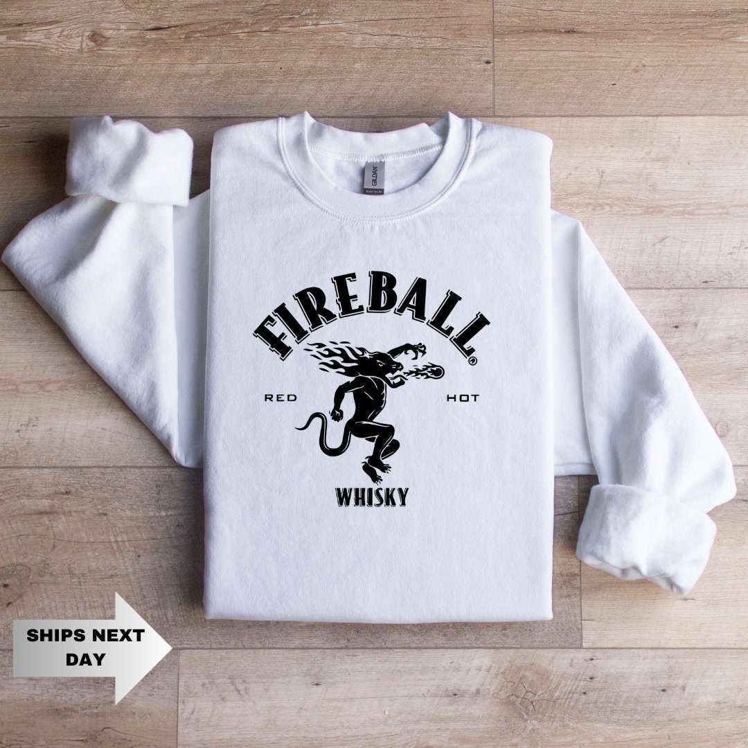 Fireball Alcoholic Beverage Logo Sweatshirt, FireBall hoodie | Inspire ...