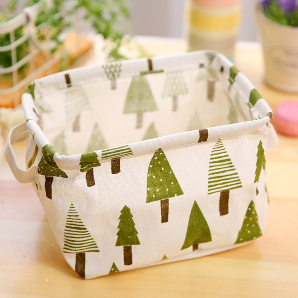Cute Desktop Storage Fabric Basket Organizer - Inspire Uplift