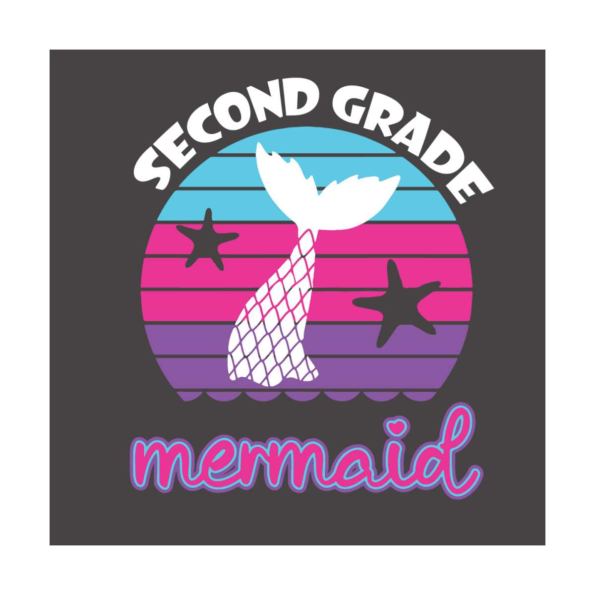 Second Grade Mermaid Svg, Trending Svg, Mermaid Svg, 2nd Gra - Inspire ...