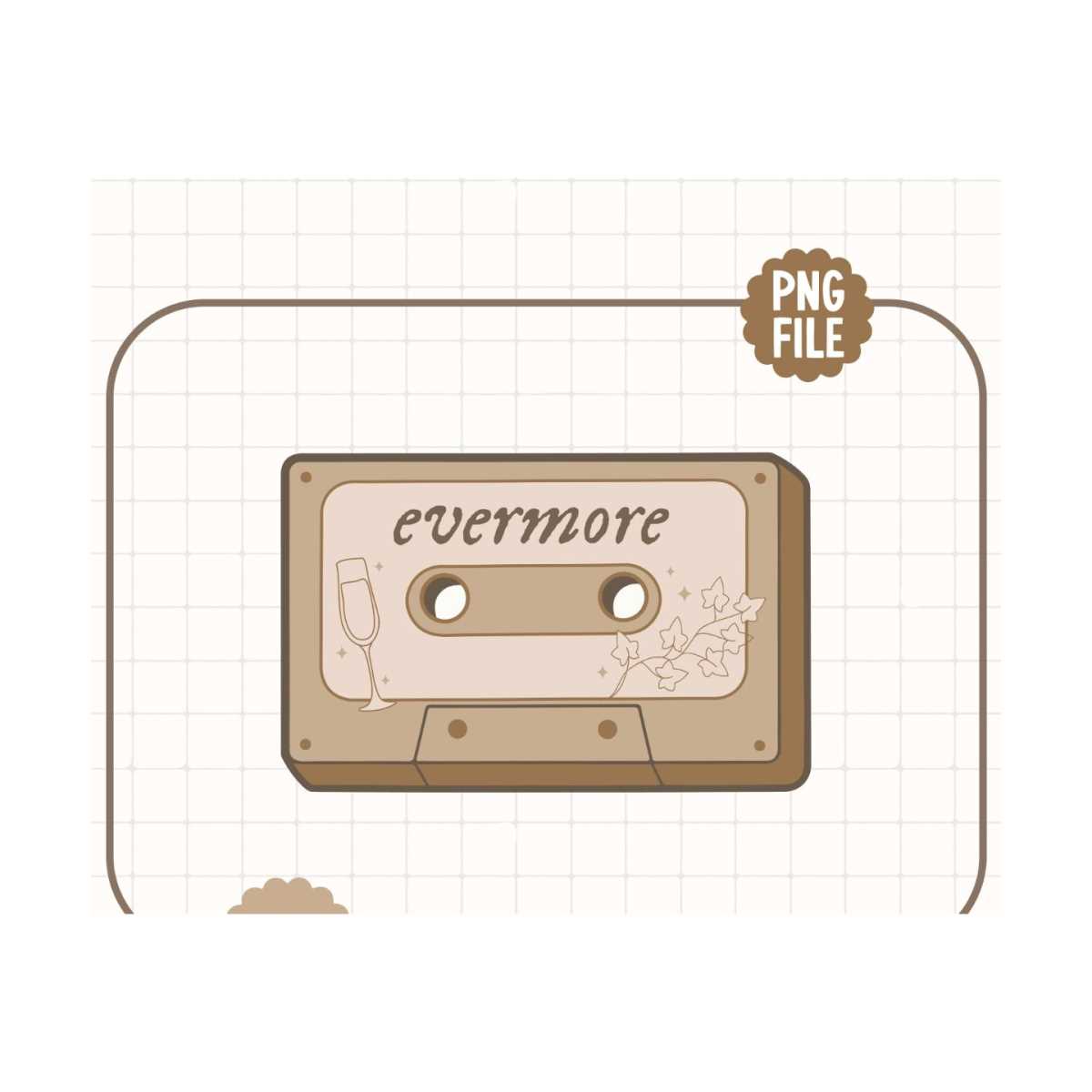 Evermore Album Cassette Tape PNG Trendy File for Creators Su | Inspire ...