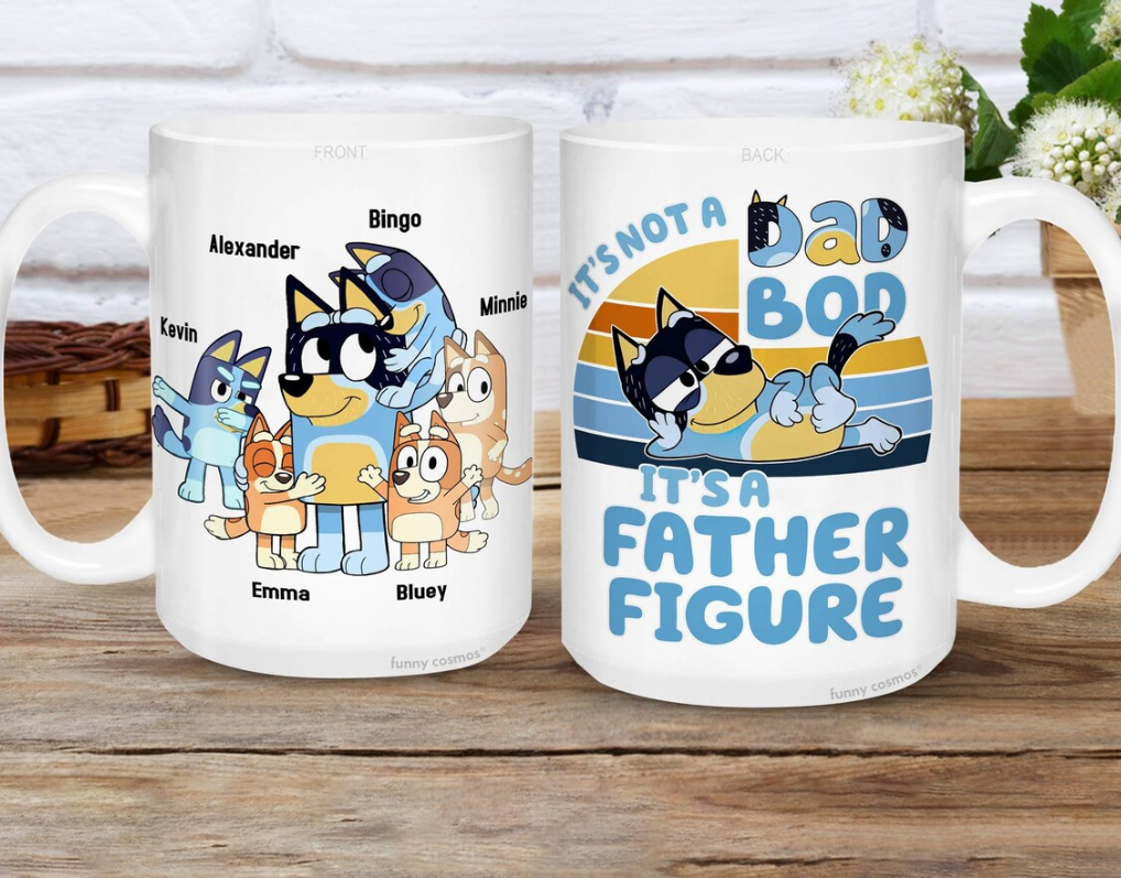 Bluey Father Figure Mug | Bluey Bandit Dad Mug | It's Not A | Inspire ...