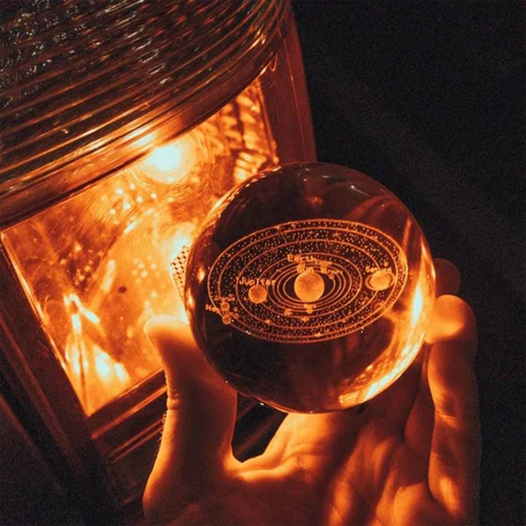 3D Laser Engraved Solar System Sphere Ball - Inspire Uplift