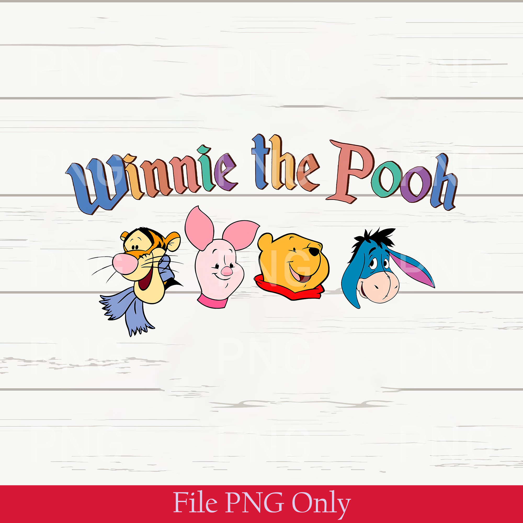 Retro Winnie The Pooh PNG, Vintage Winnie Pooh and Friends P | Inspire ...