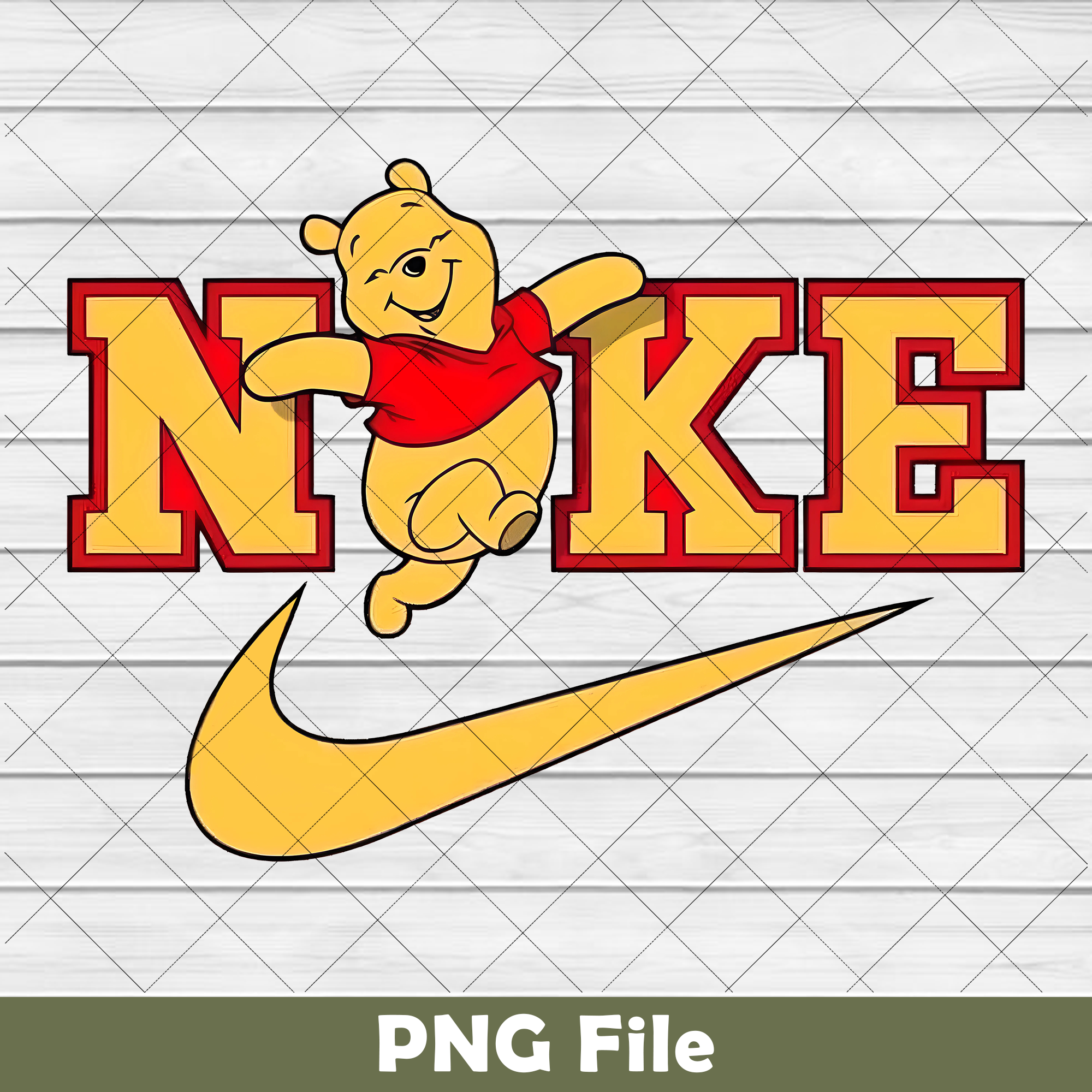 Winner The Pooh Nike PNG, Just Do It Later Pooh PNG, Pooh Ni | Inspire ...