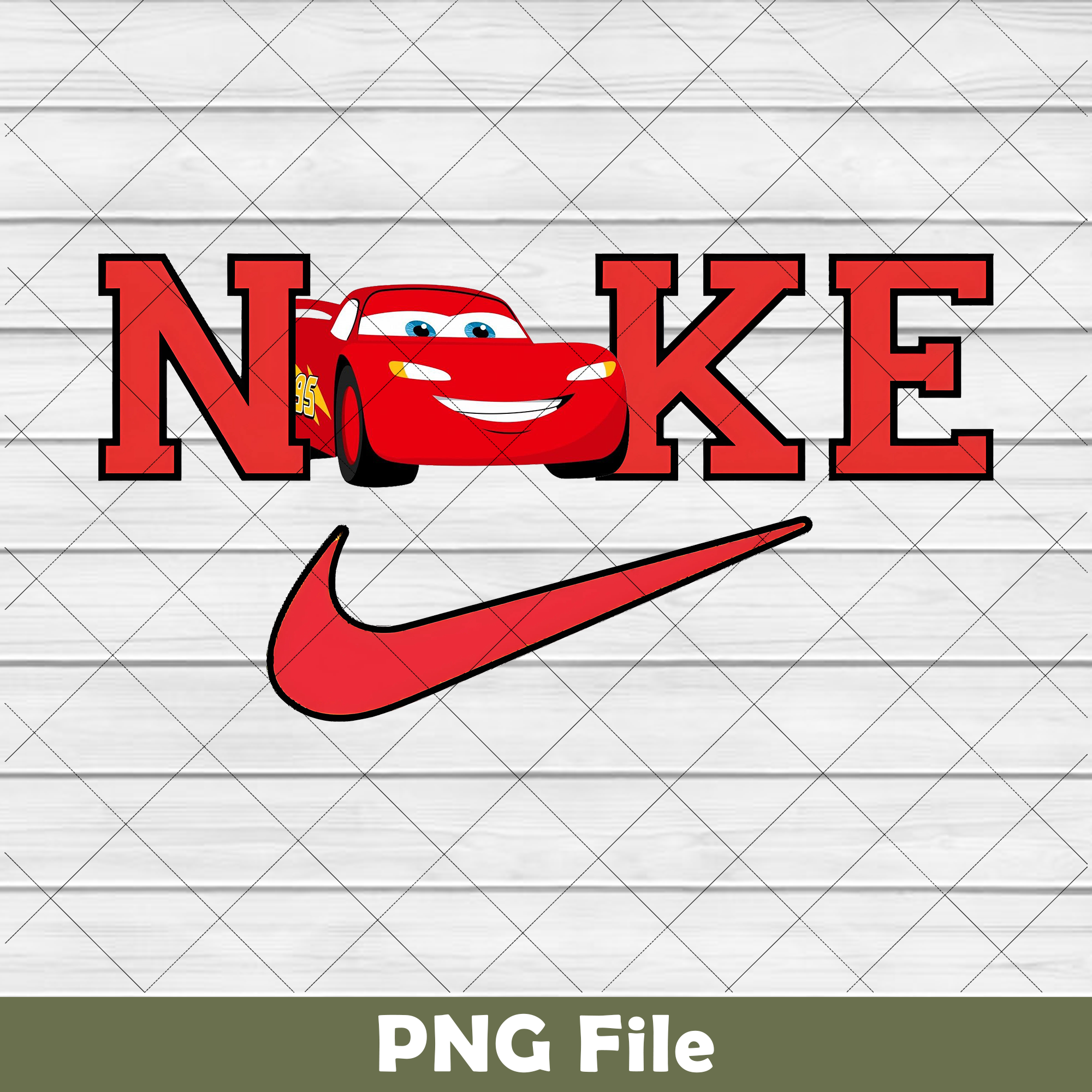Lightning McQueen Nike PNG, Lightning McQueen PNG, Nike Logo | Inspire ...