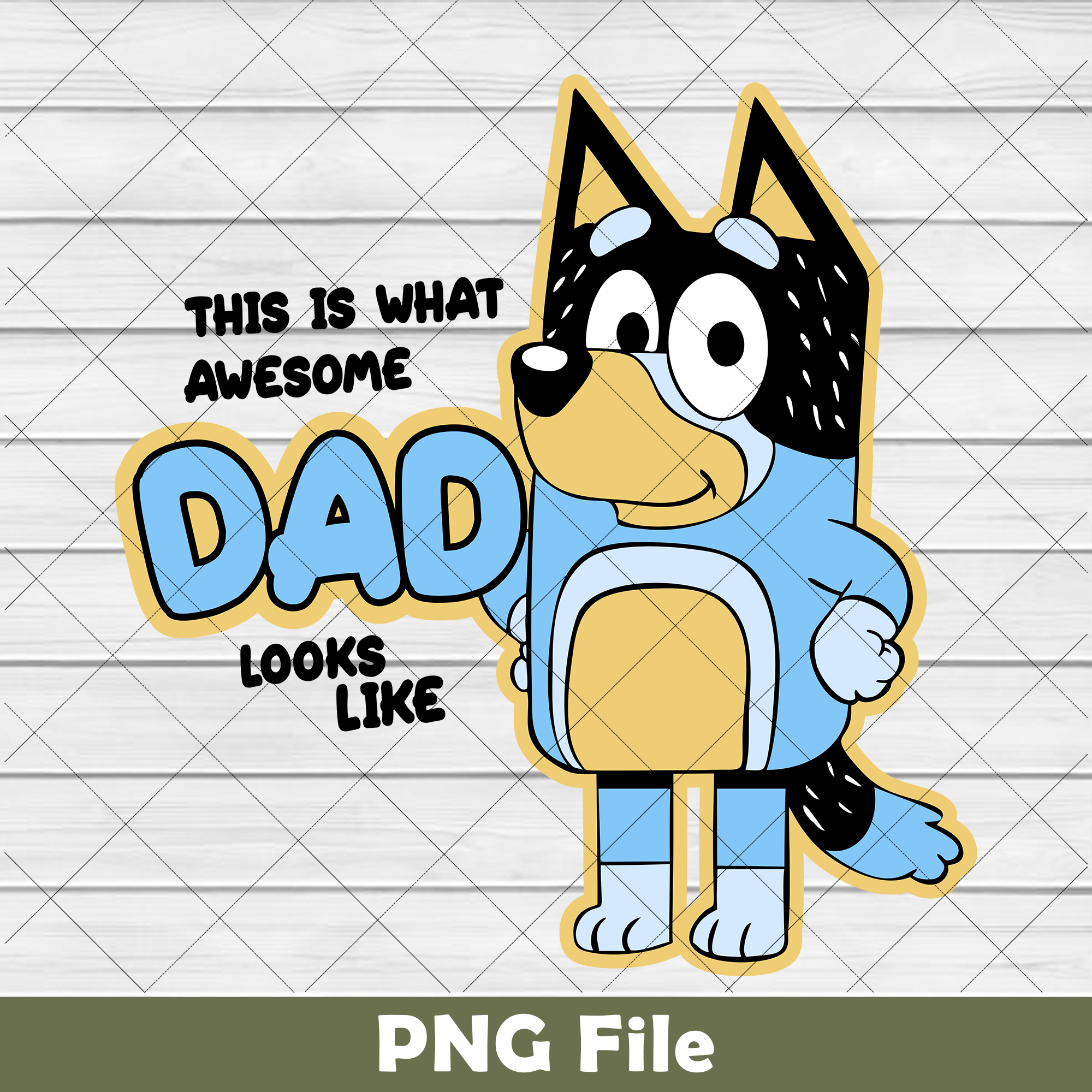 Best Dad Ever Bluey PNG, Personalized Bluey Dad PNG, Bluey F | Inspire ...
