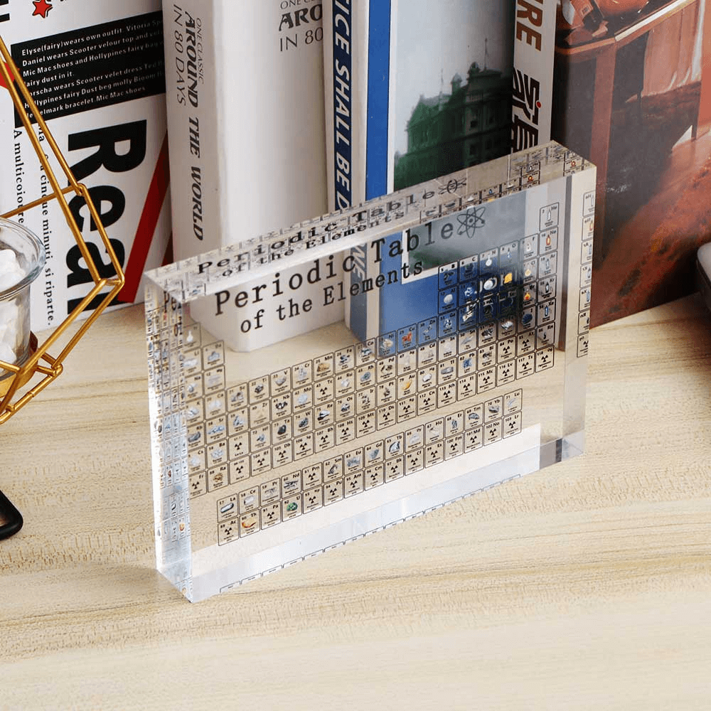 Crystal Transparent Periodic Table | Gift | Inspire Uplift